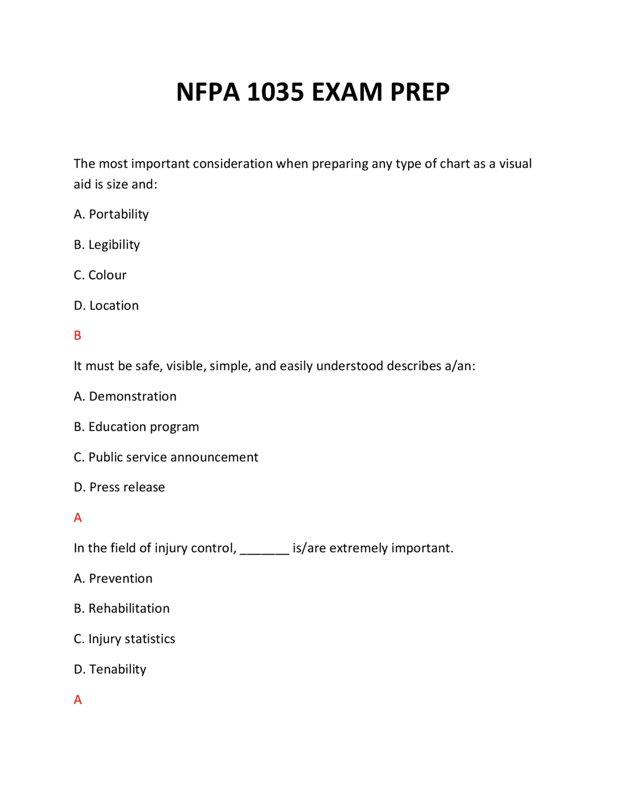 NFPA 1035 EXAM PREP QUESTIONS AND ANSWERS 2025 | Exams Teaching method ...