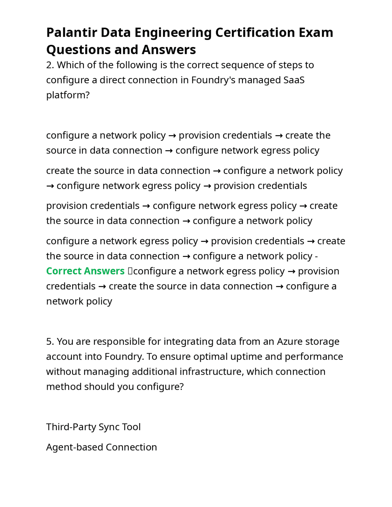 Palantir Data Engineering Certification Exam Questions and Answers ...