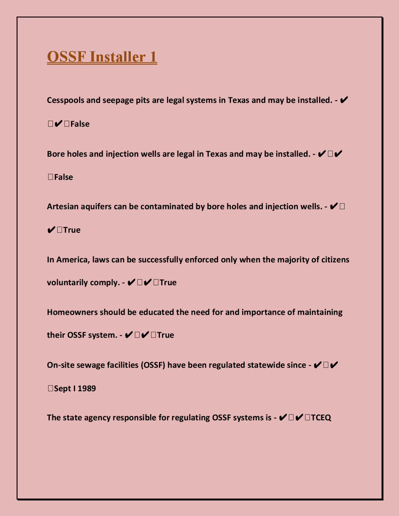 OSSF Installer 1 High-Score Secrets Unlocked: Real Exam Questions ...