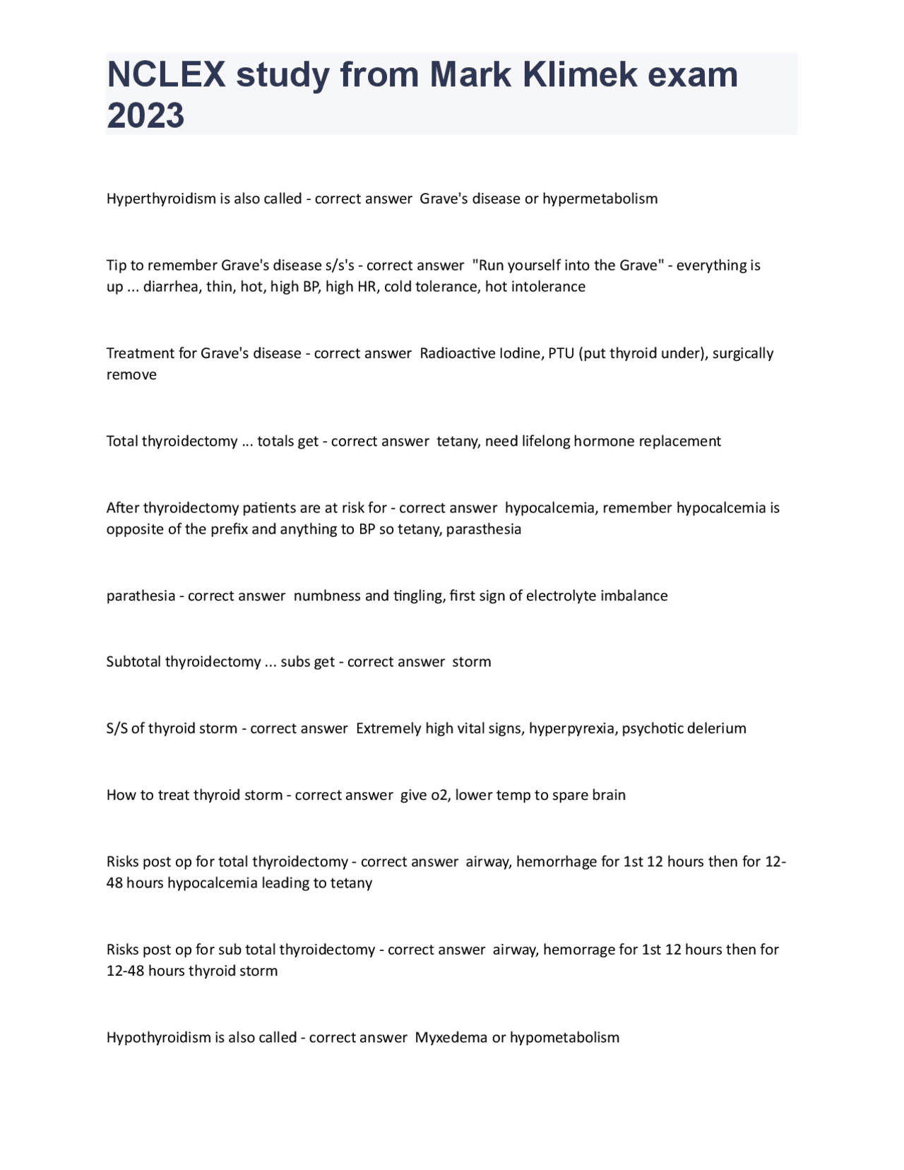 NCLEX Study Guide: Key Concepts and Clinical Applications | Exams ...