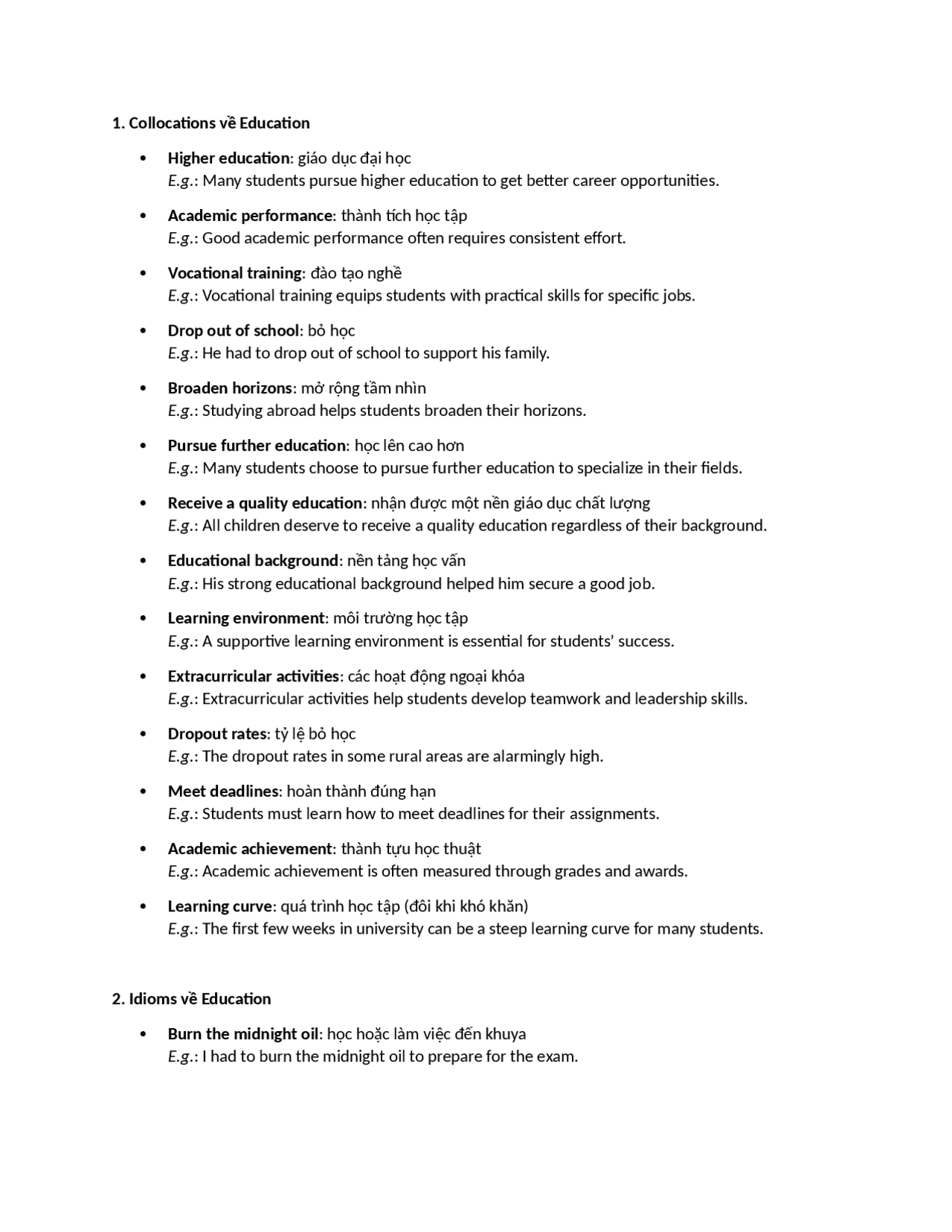 english for ielts speaking | Study notes English Language | Docsity