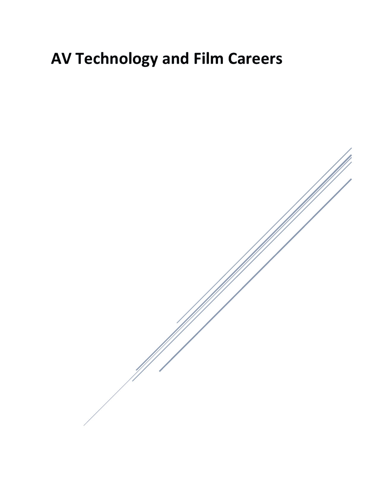 AV Technology and Film Careers Latest Update. | Exams Information ...