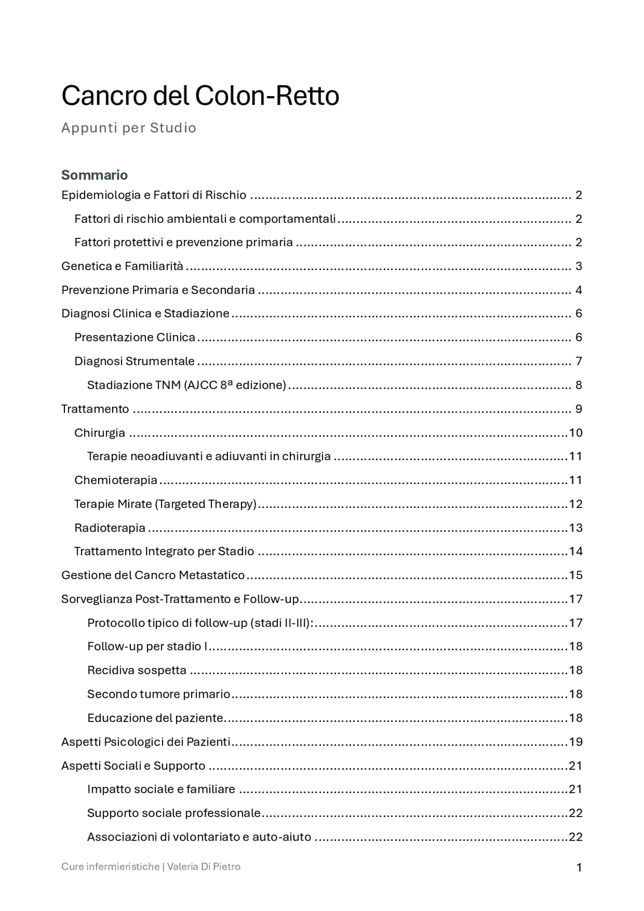 Prevenzione e Trattamento del Cancro Colorettale: Una Panoramica ...