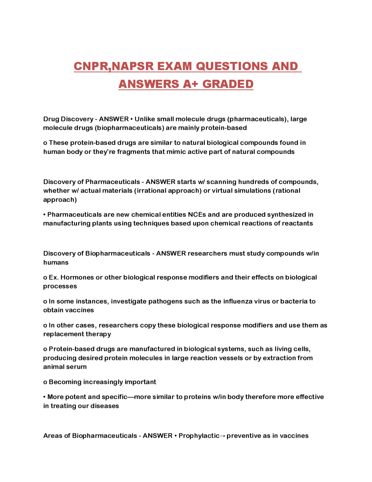CNPR,NAPSR EXAM QUESTIONS AND ANSWERS A+ GRADED | Exams Advanced ...