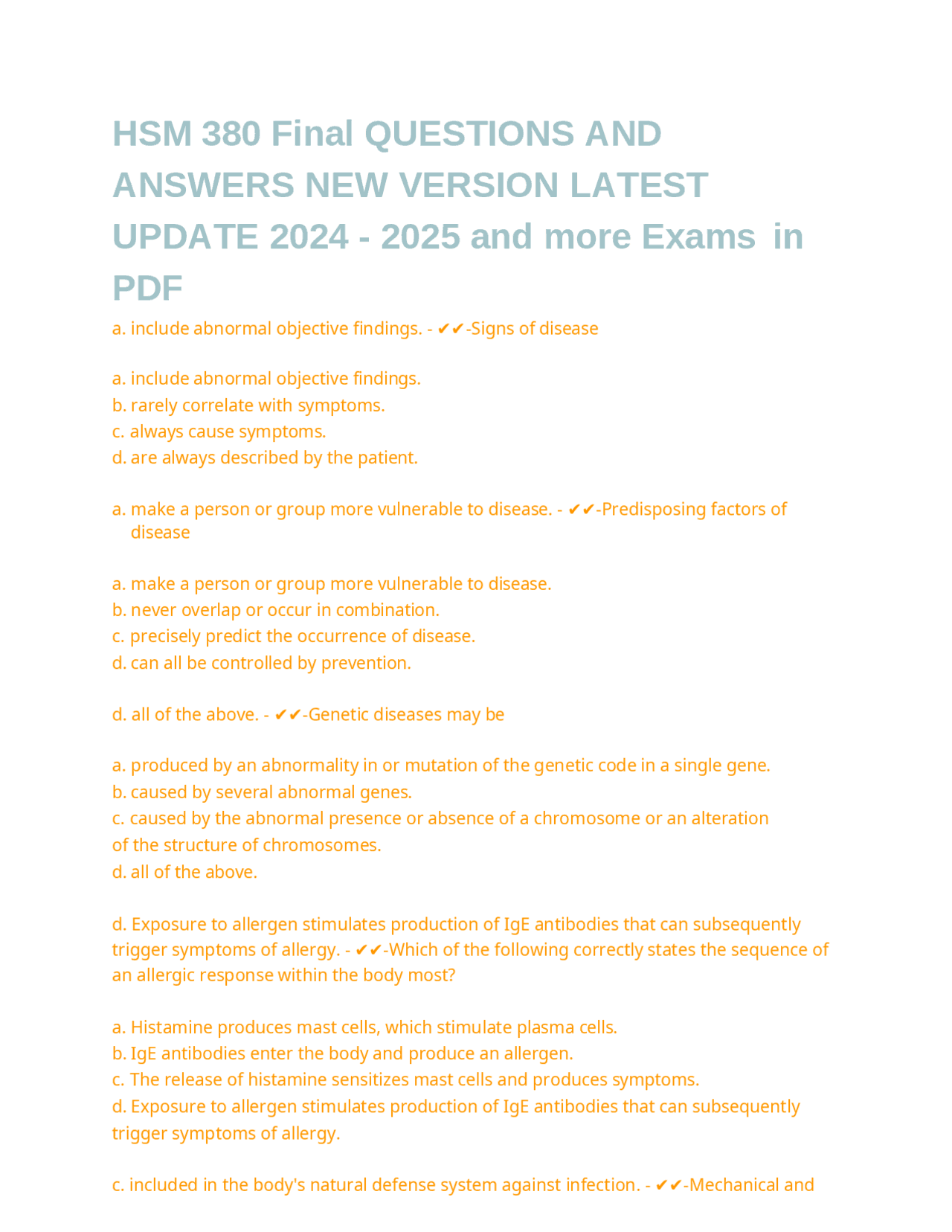 HSM 380 Final QUESTIONS AND ANSWERS NEW VERSION LATEST UPDATE 2024 ...