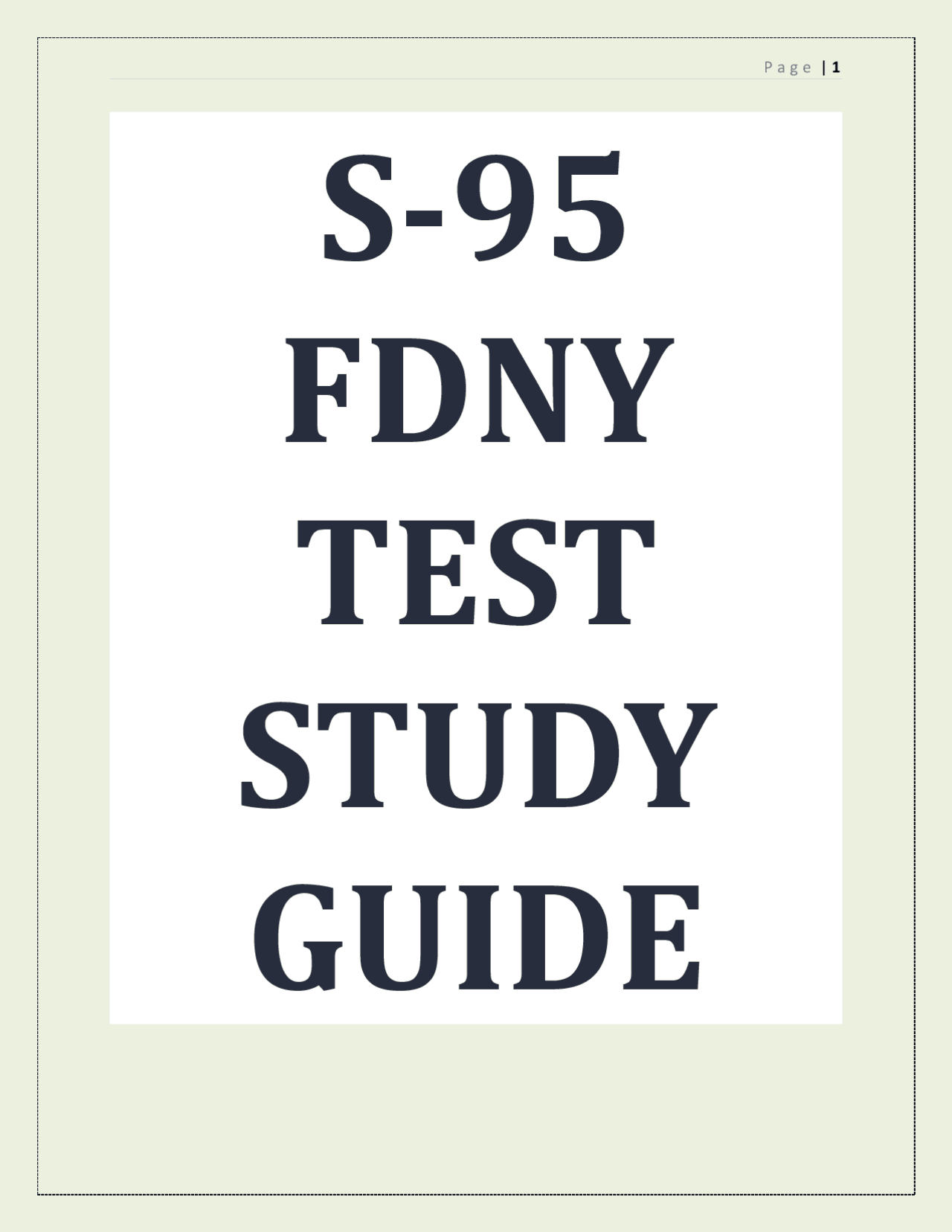 FDNY S-95 Test Study Guide: Fire Alarm Systems and Safety Procedures ...
