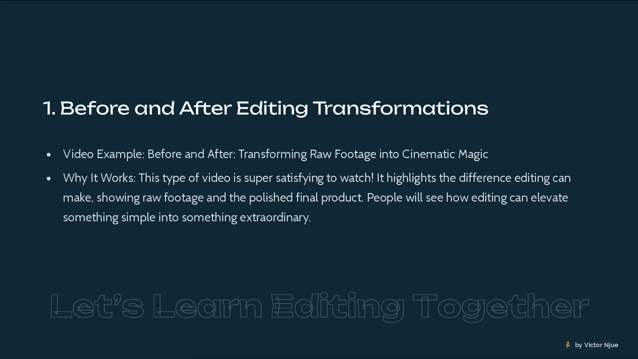 Editing Lesson Introduction – Video Editing Concepts & Inspiration ...