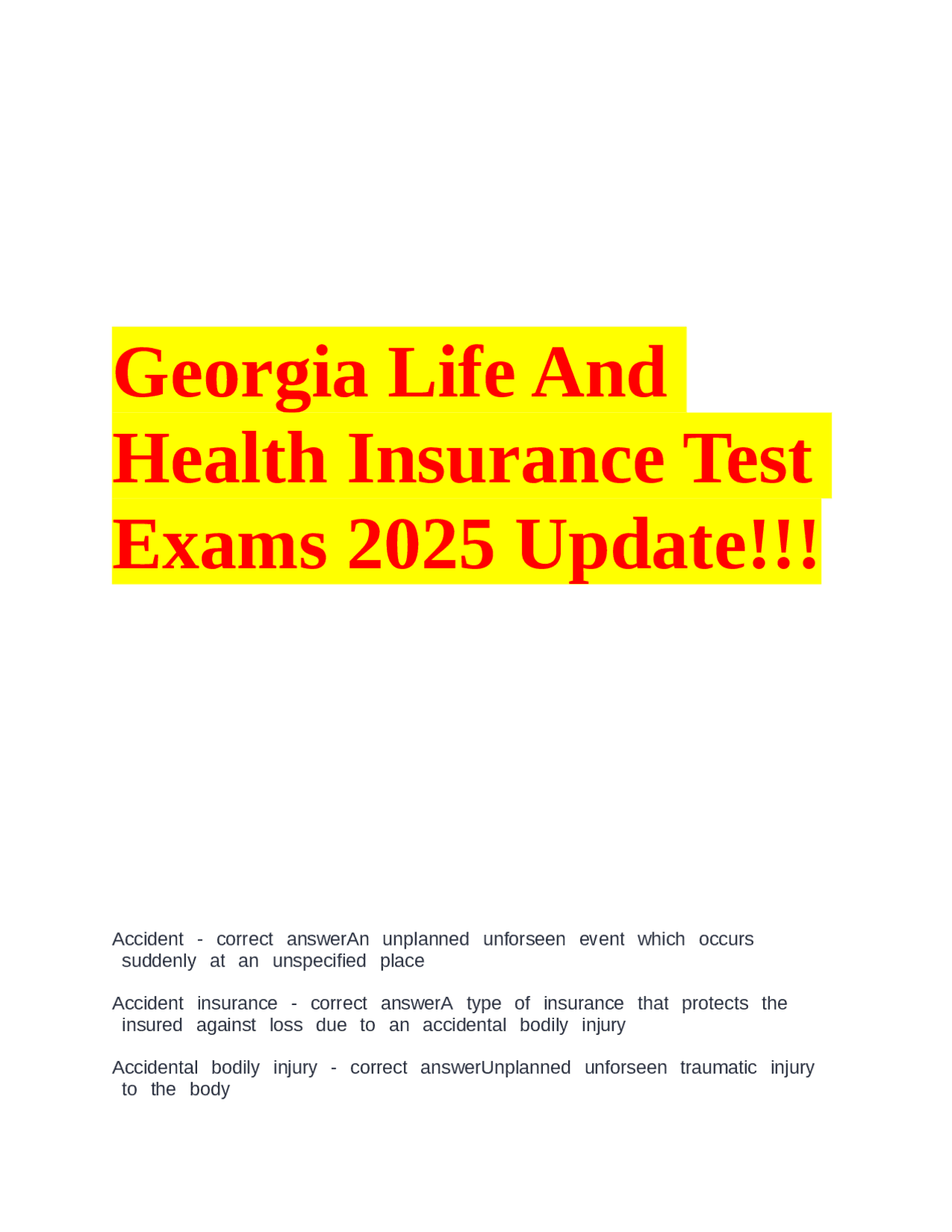 Glossary of Insurance Terms: Definitions and Explanations for Students | Exams Advanced ...