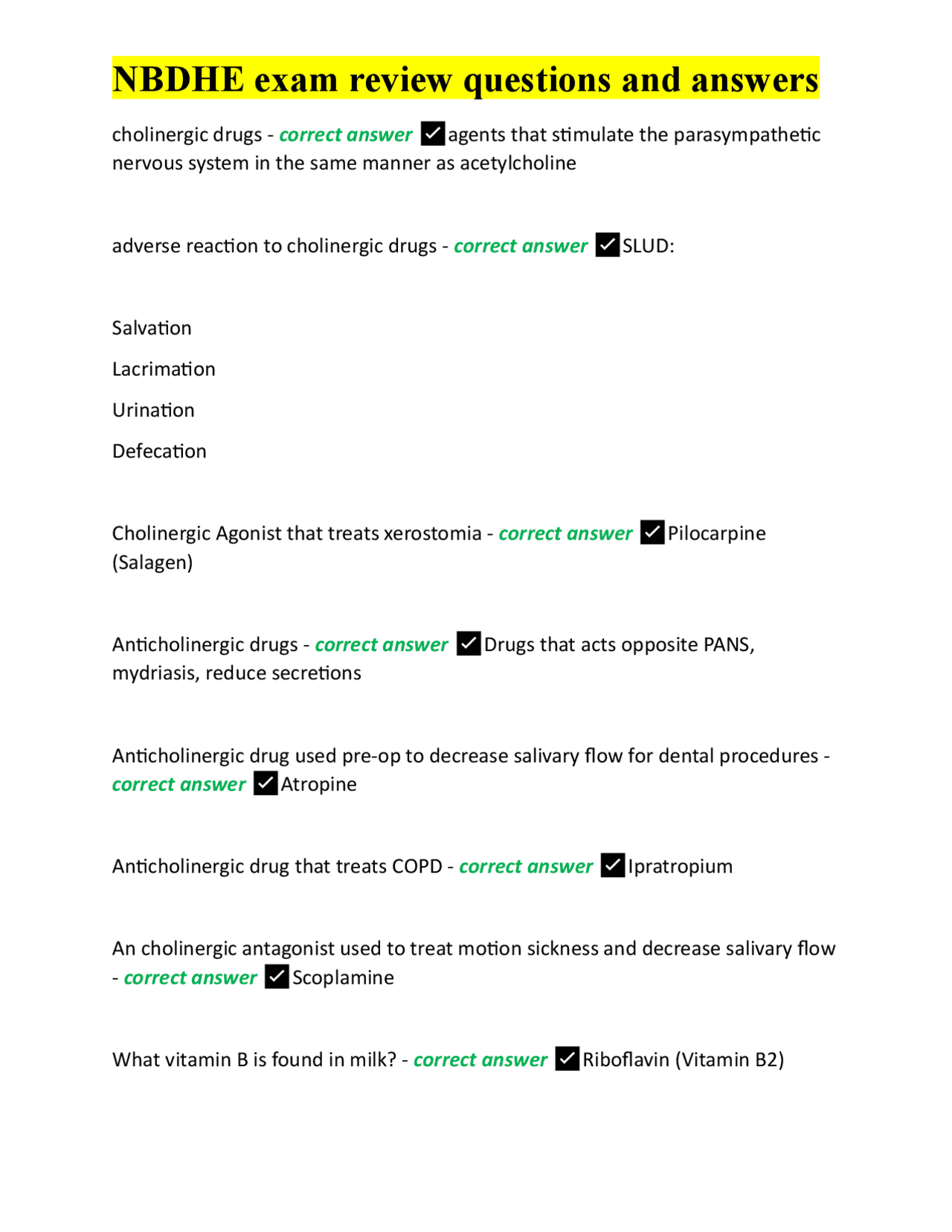 NBDHE Exam Review: Questions and Answers for Dental Hygiene Students ...