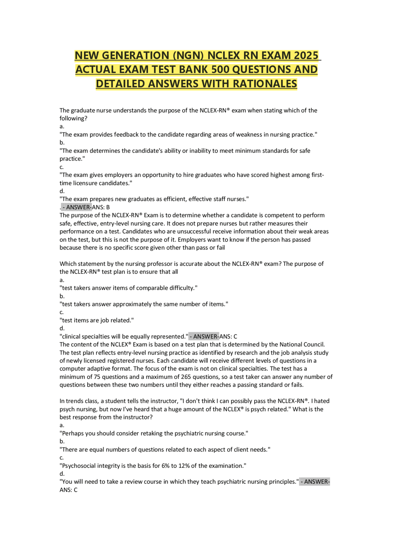 NCLEX-RN Exam: A Comprehensive Guide to Content, Structure, and ...