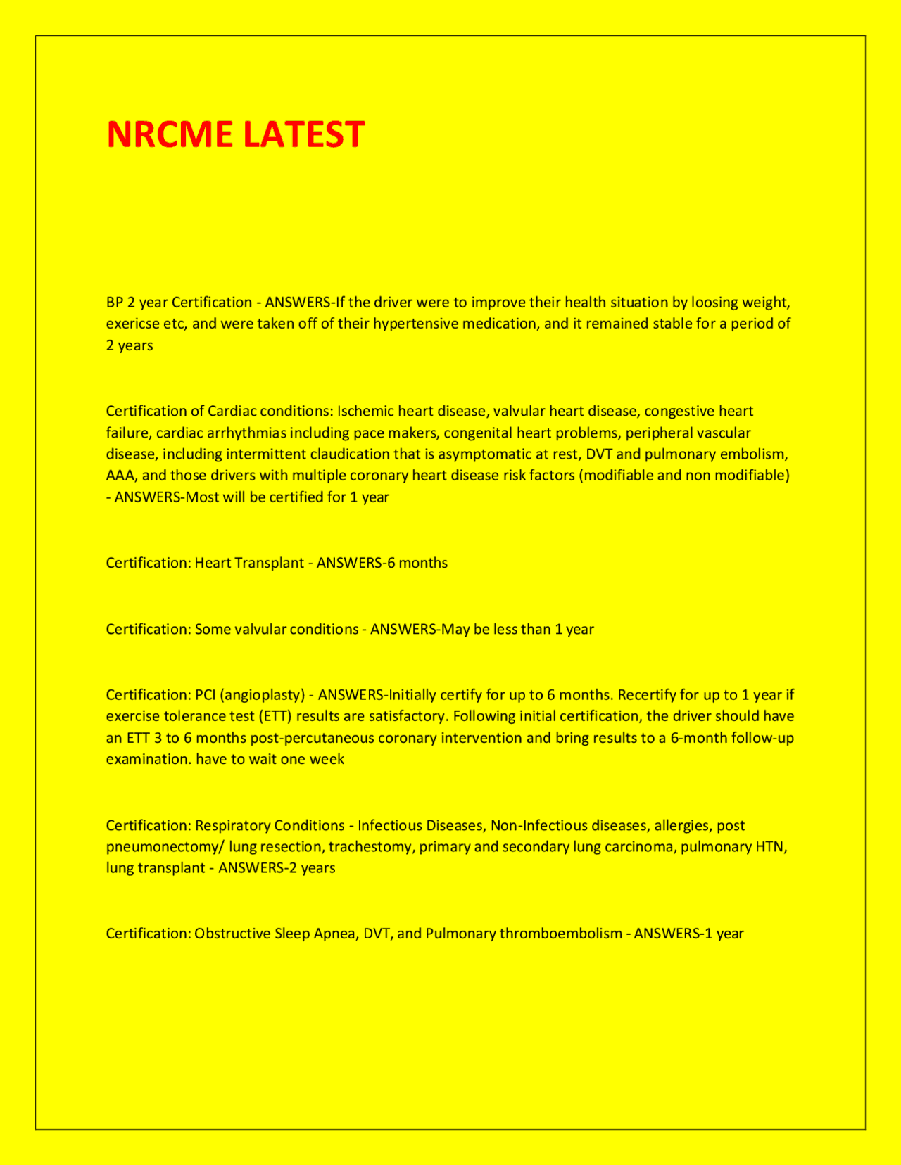 NRCME Certification Guidelines: A Comprehensive Guide to Medical ...