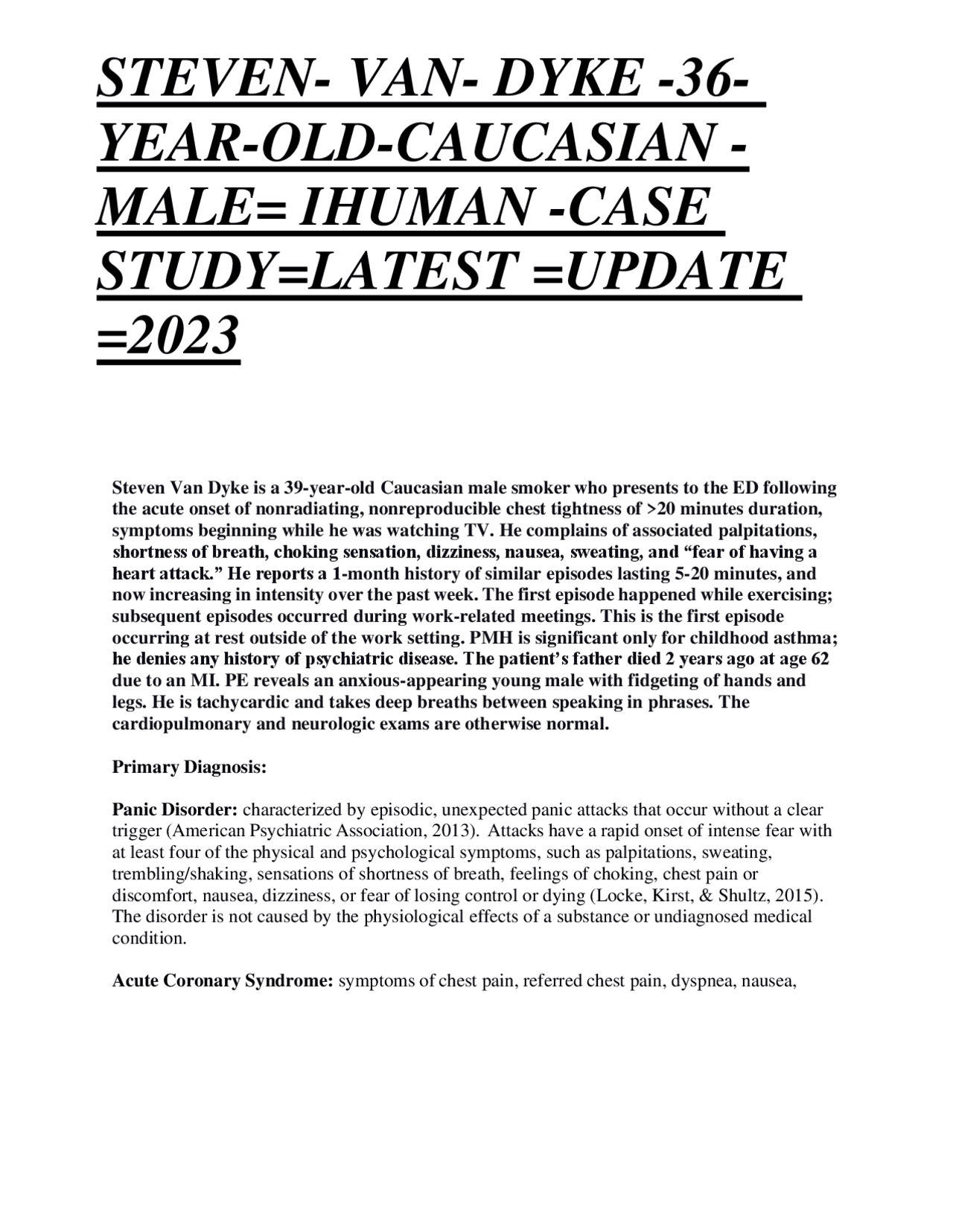 STEVEN- VAN- DYKE -36- YEAR-OLD-CAUCASIAN MALE= IHUMAN -CASE STUDY ...