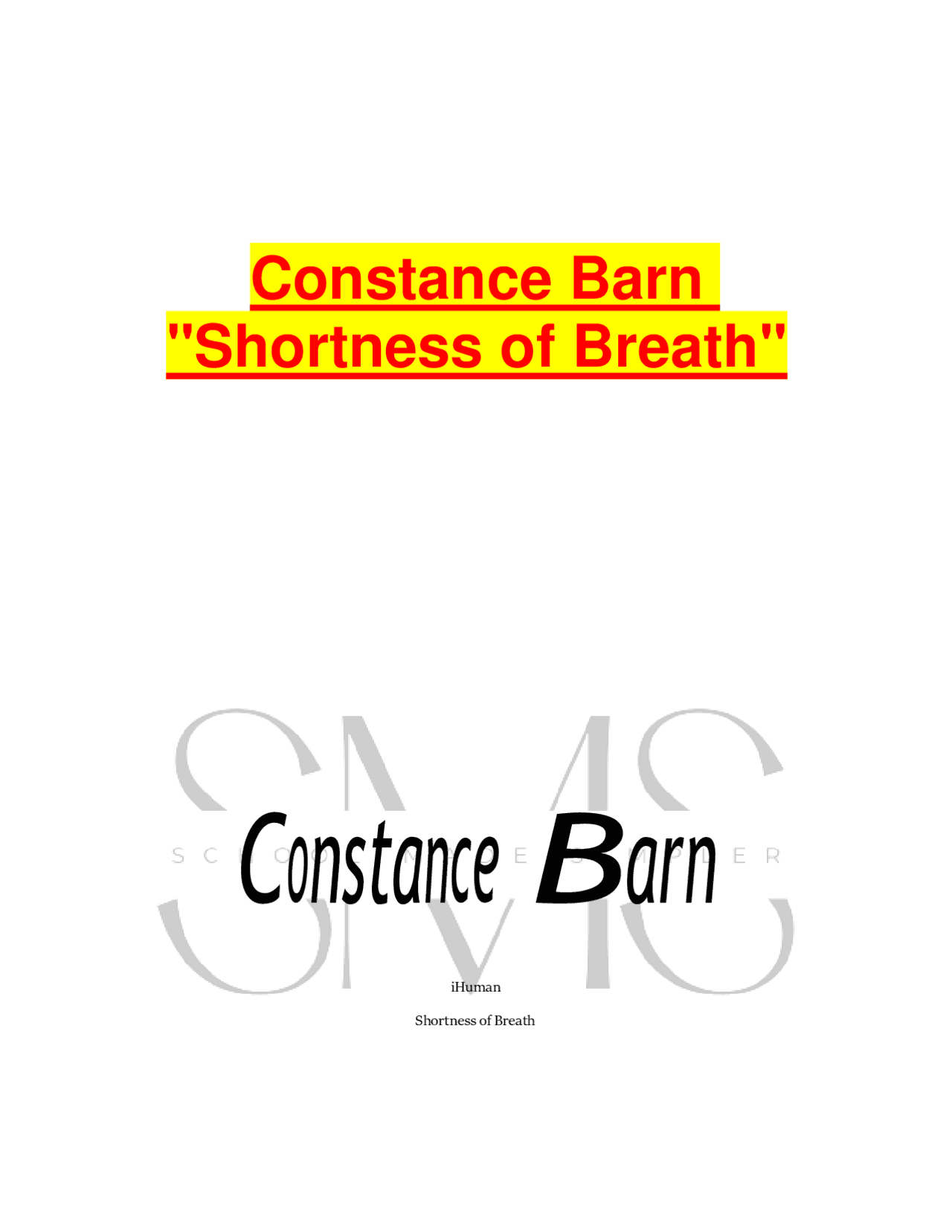 Shortness of Breath: Case Study Questions & Management | Exams Nursing ...