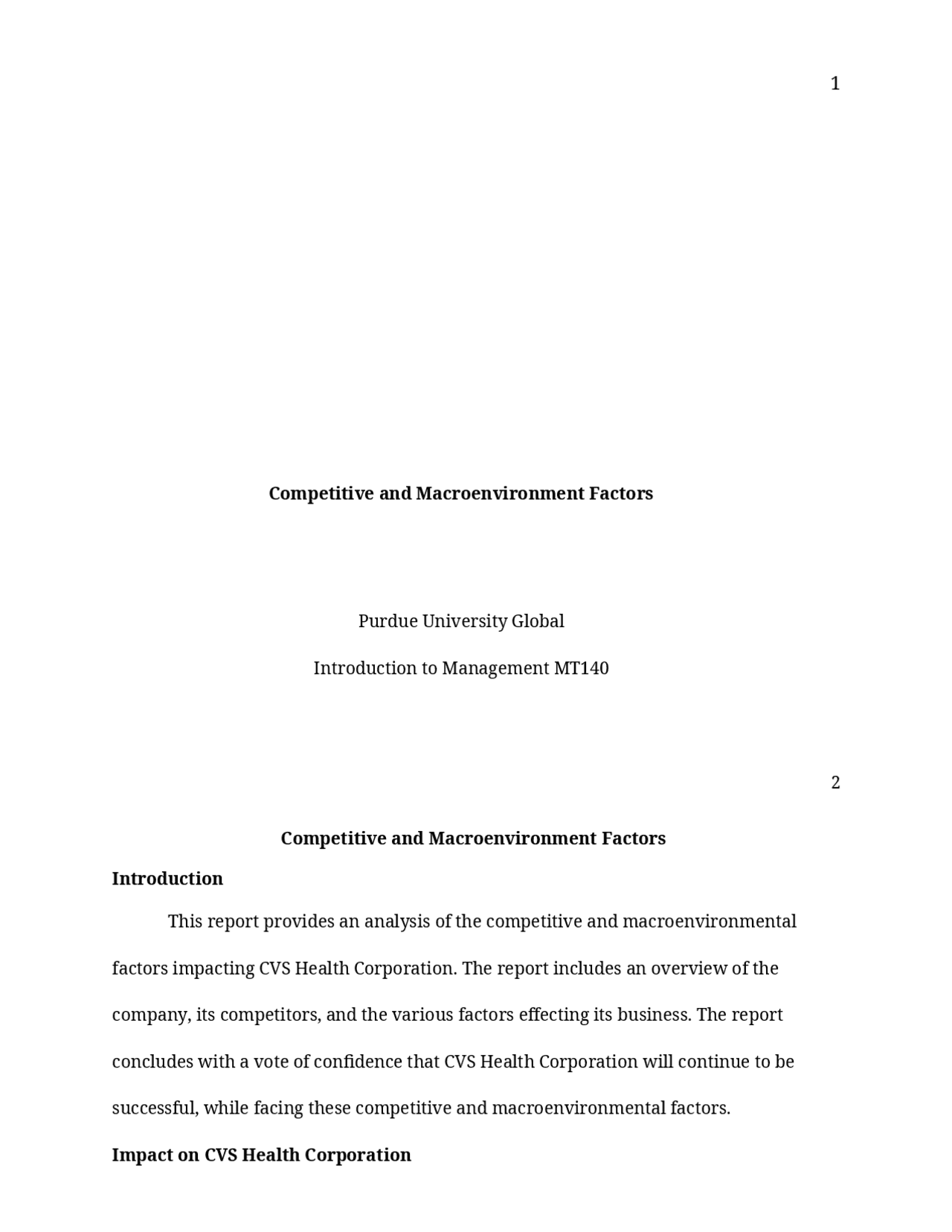 1 Competitive and Macroenvironment Factors Purdue Universit | Thesis ...
