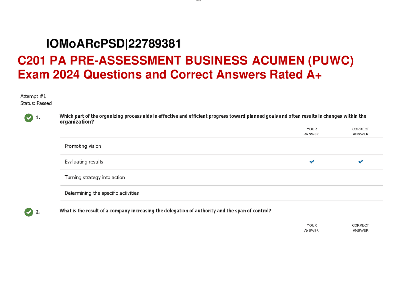 Business Acumen Exam Questions and Answers: A Comprehensive Guide ...