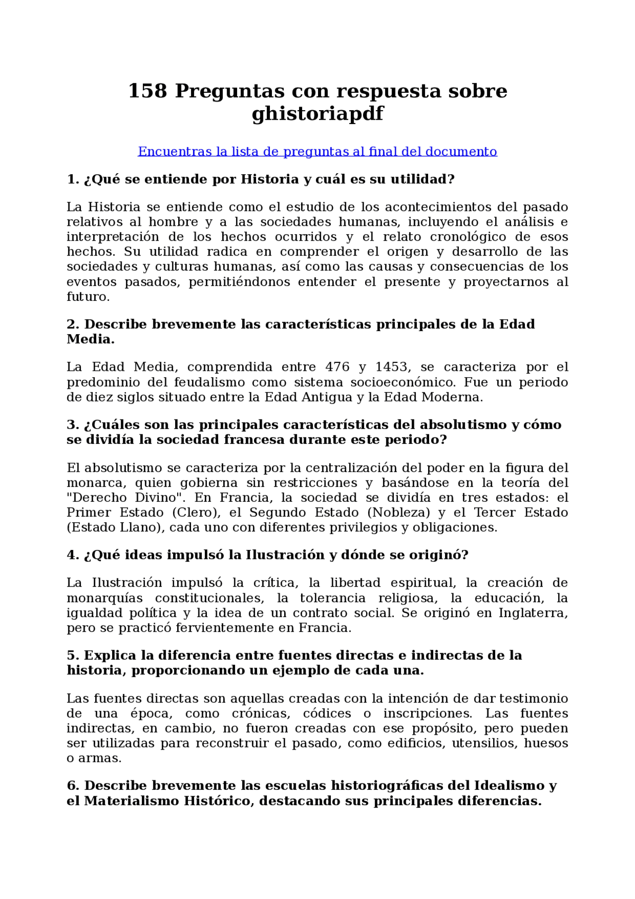 Questions and answers, UNAM History Exam Guide: A Comprehensive ...