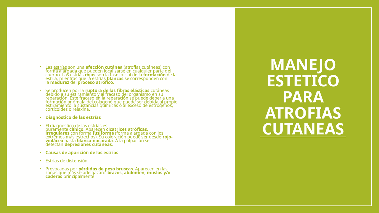 atrofia cutaneas en la piel | Lecture notes Law | Docsity
