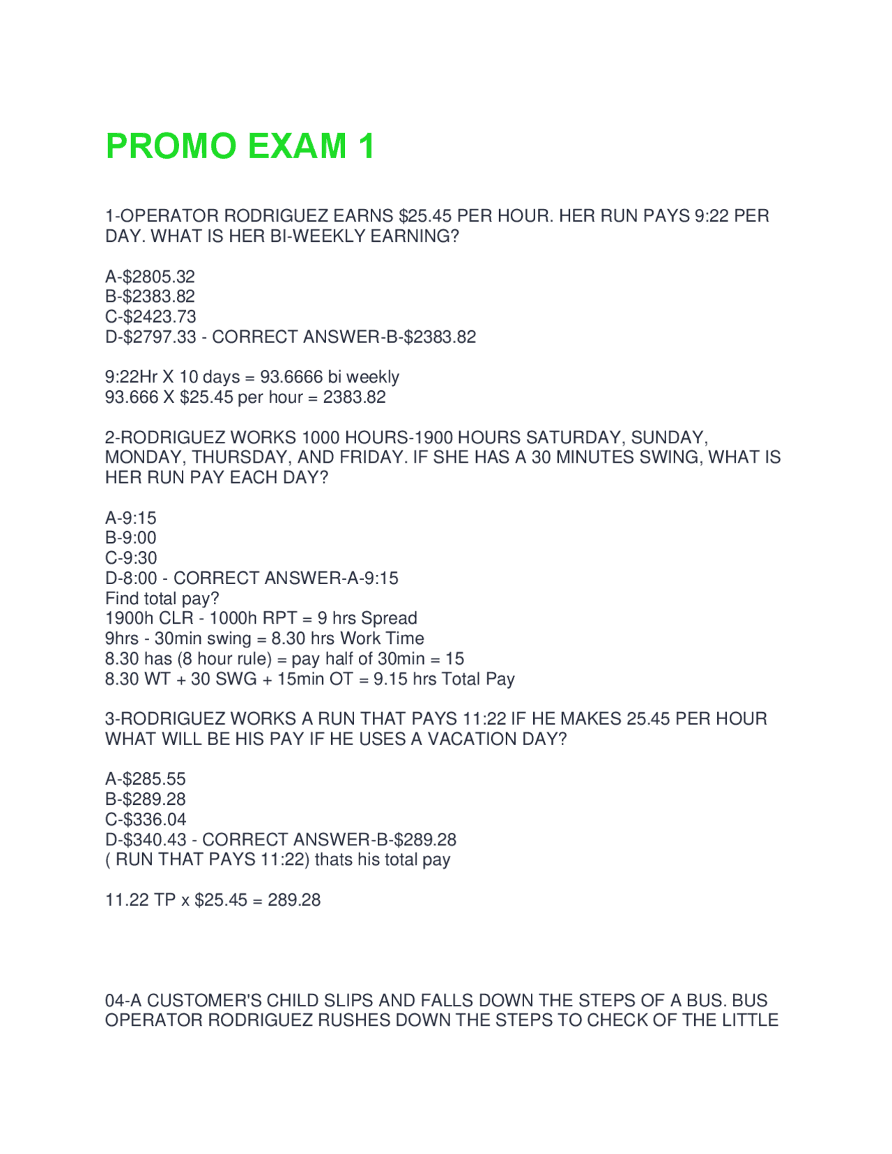 PROMO EXAM 1 2025 QUESTIONS WITH 100% VERIFIED ANSWERS!! | Exams ...