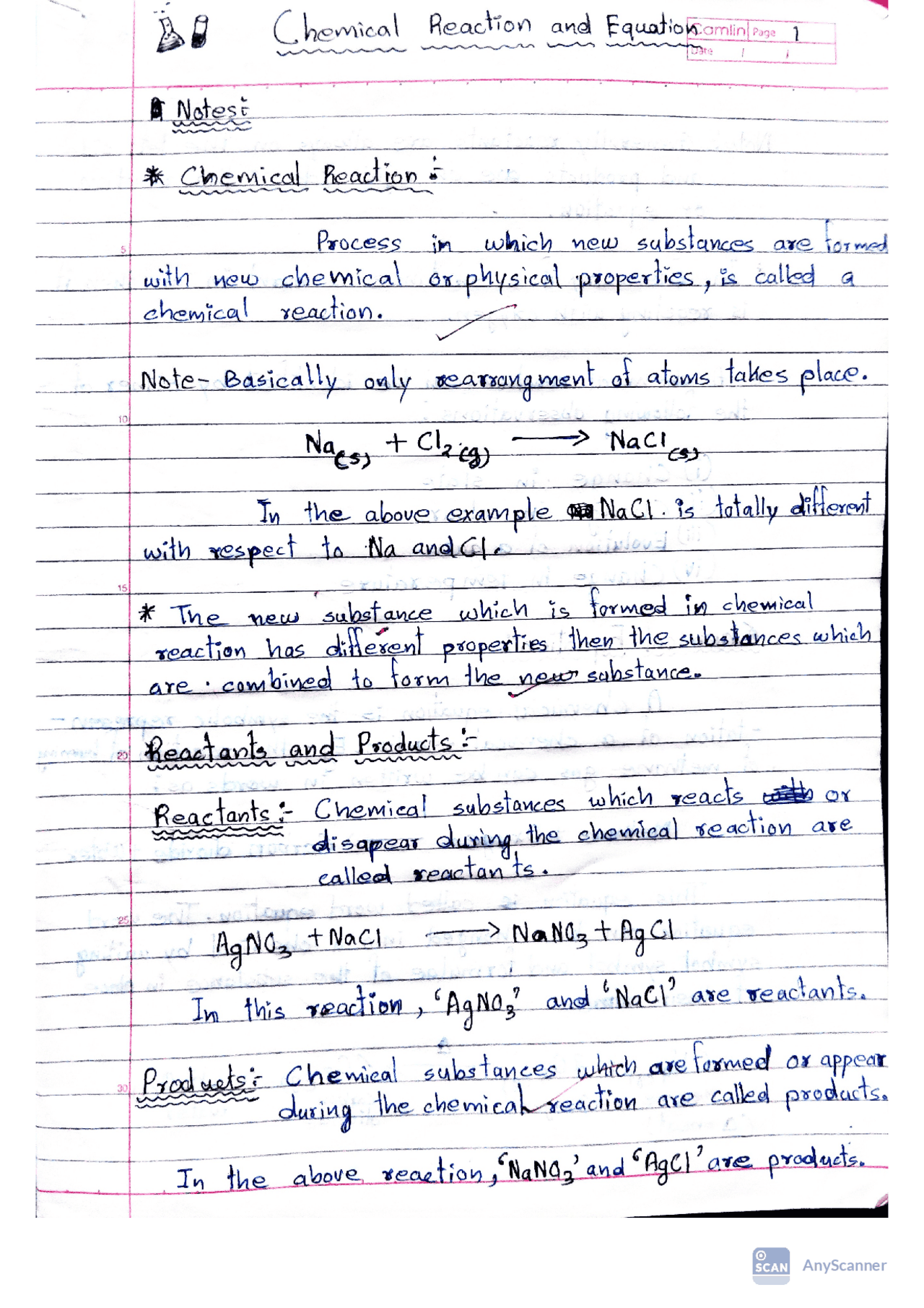 Chemistry Best notes to get 95+ marks!! Quick understandable notes, imp ...