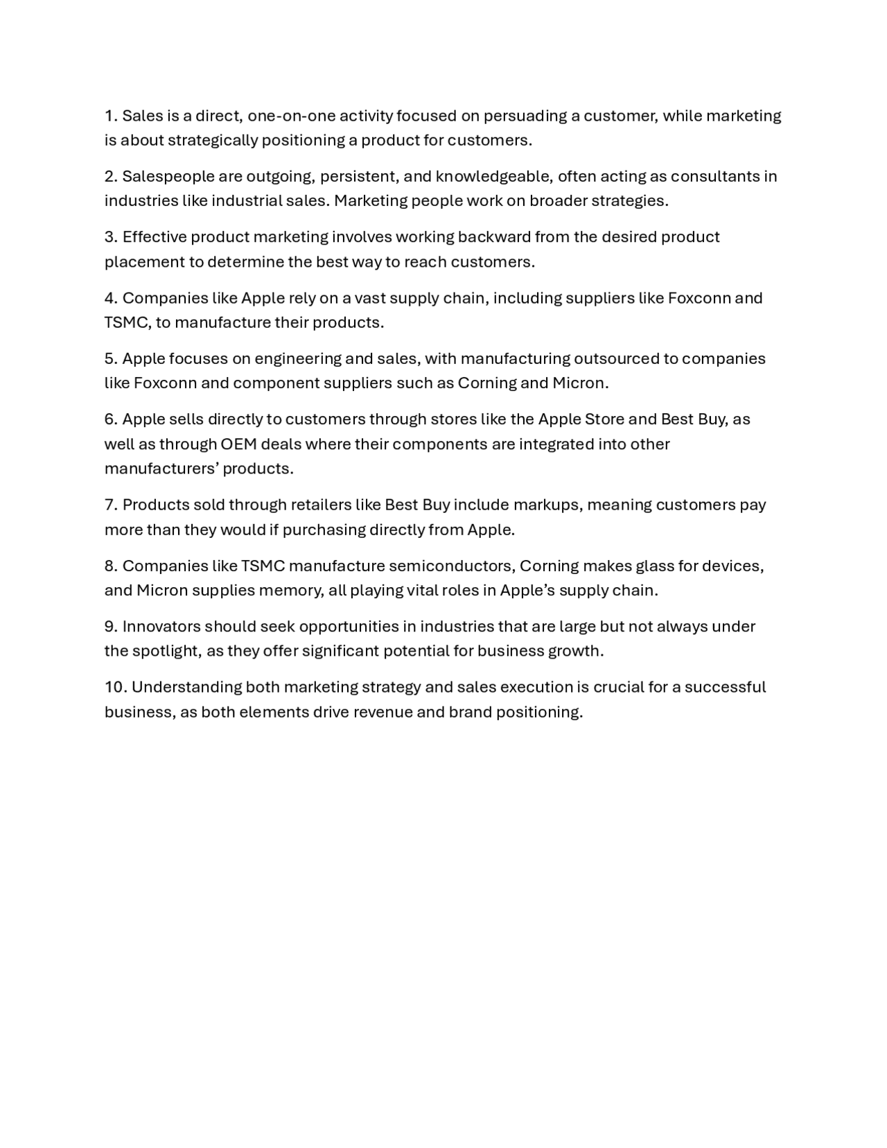 Lecture 7 bullet points | Lecture notes Entrepreneurship | Docsity