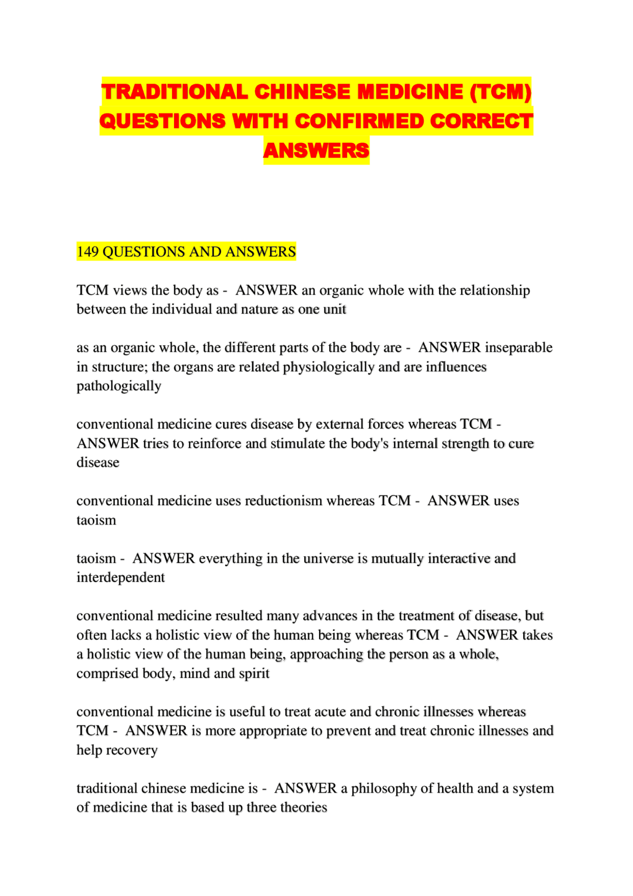 Traditional Chinese Medicine (TCM): Principles, Practices, and ...