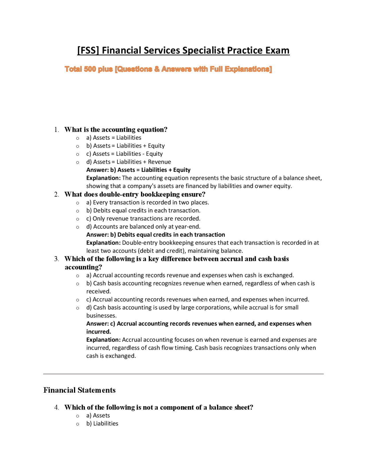 [FSS] Financial Services Specialist Practice Exam | Exams Technology ...