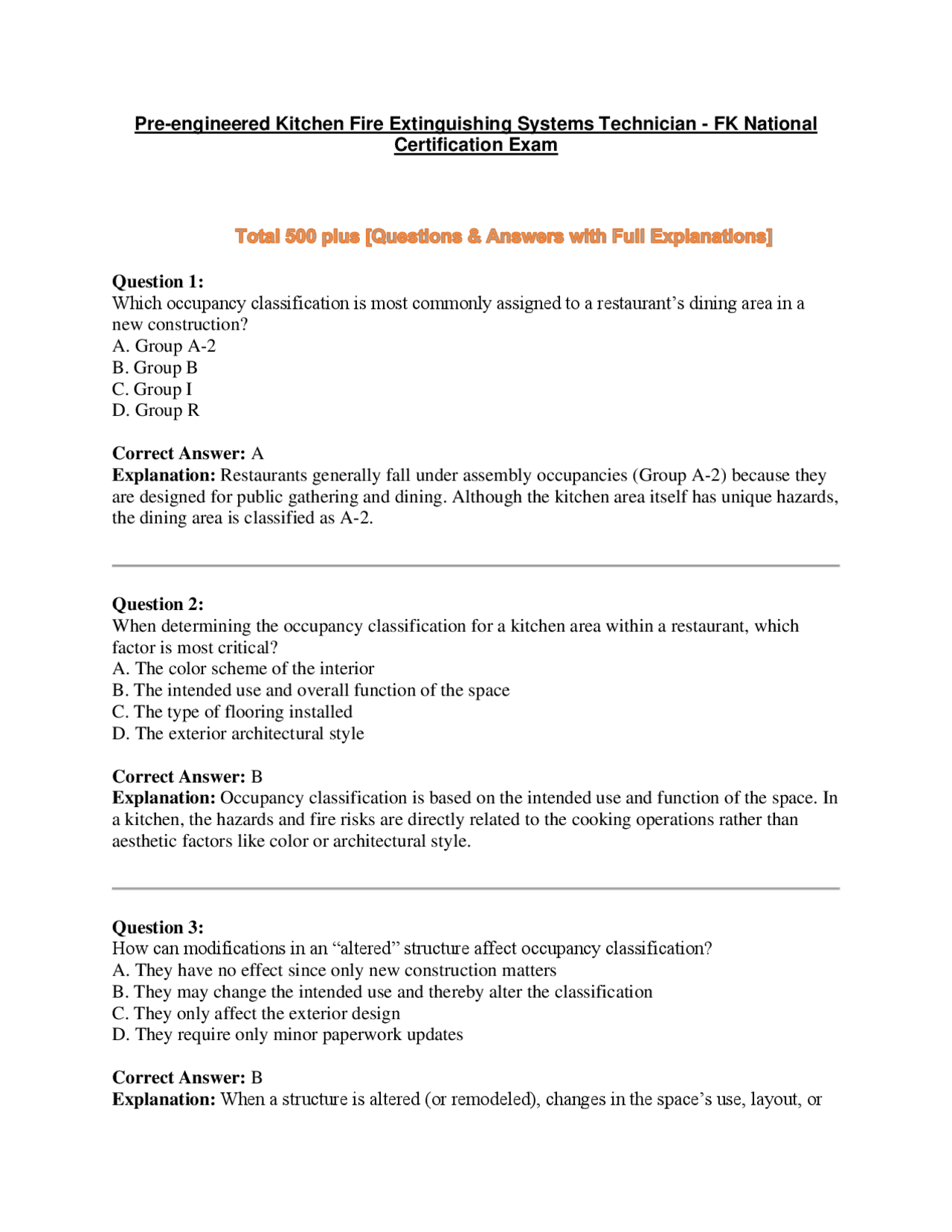 Pre-engineered Kitchen Fire Extinguishing Systems Technician - FK ...