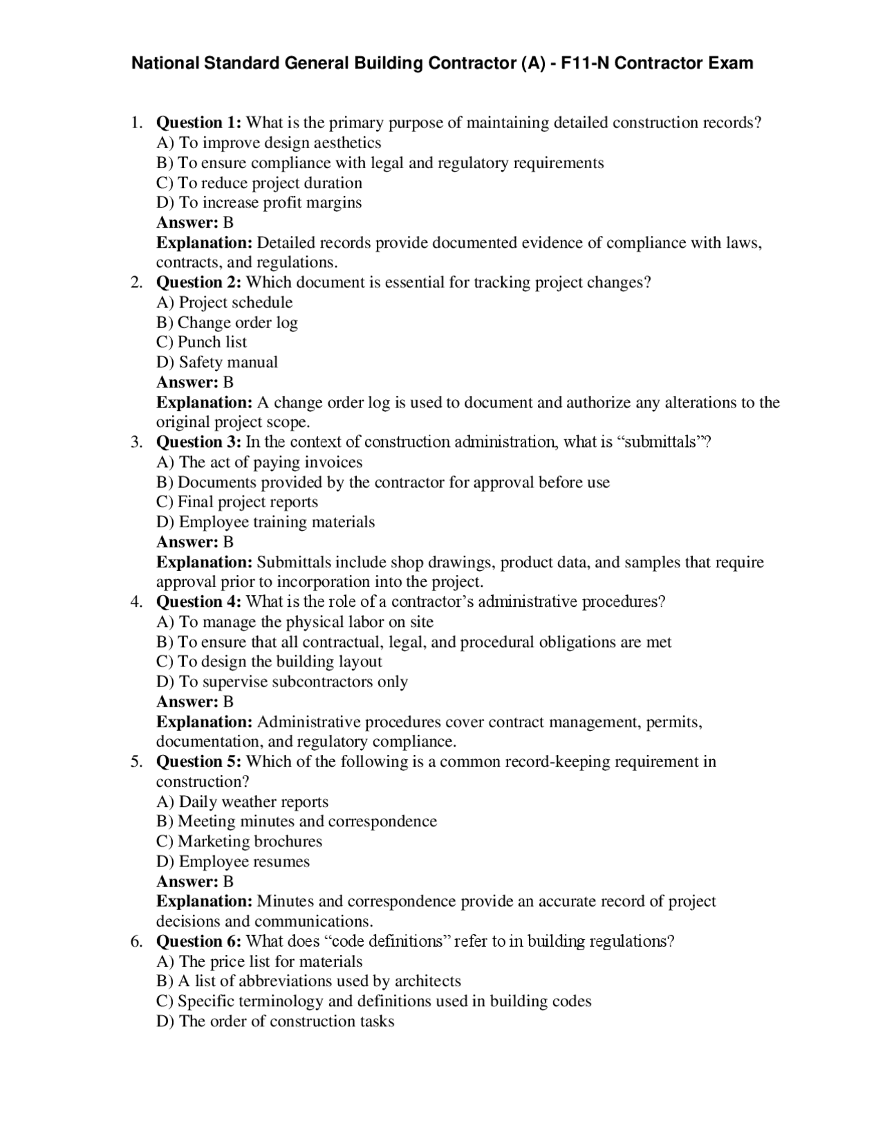 National Standard General Building Contractor (A) - F11-N Contractor ...