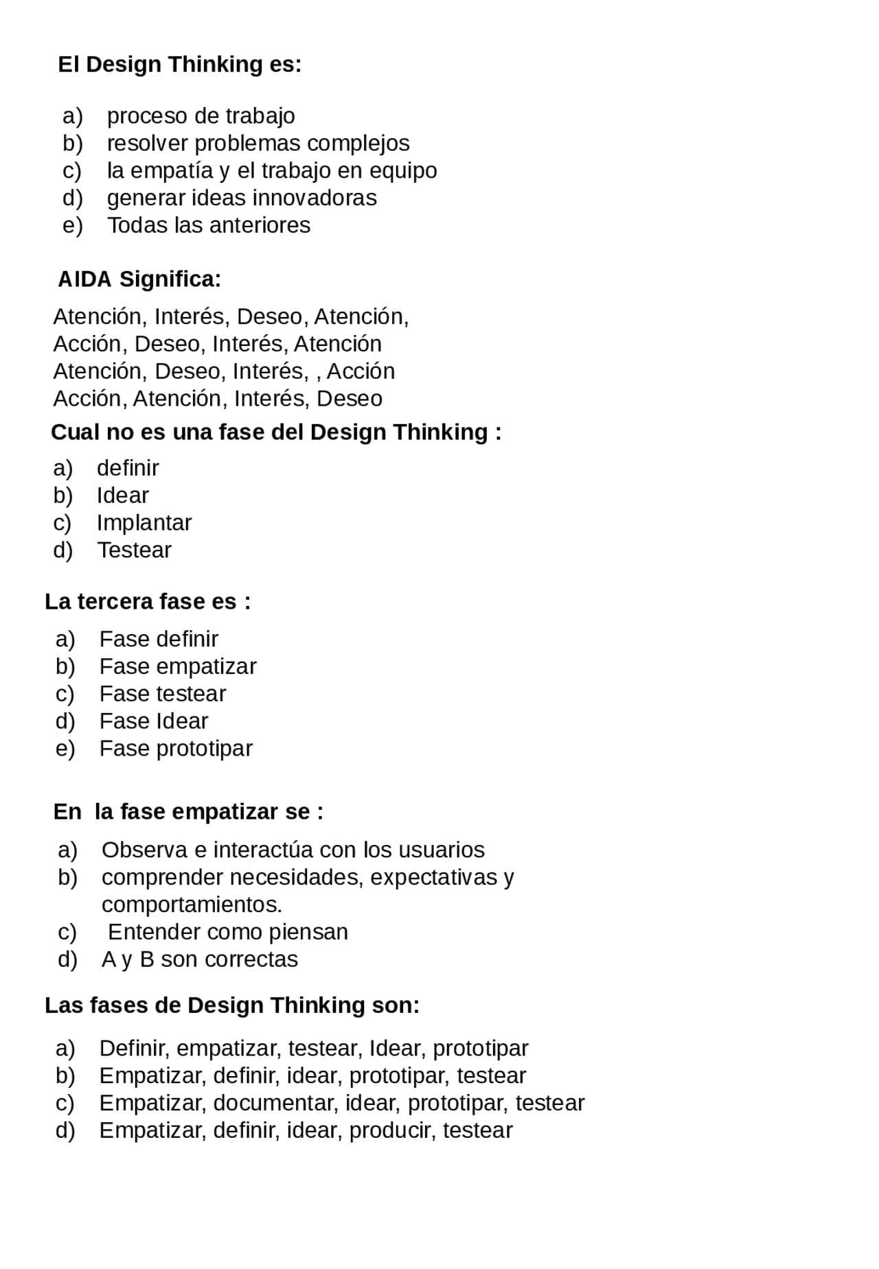 evaluacion desing thinking | Ejercicios de Educación Plástica, Visual y Audiovisual | Docsity