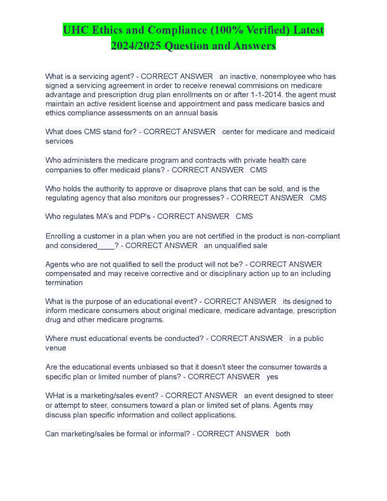 UHC Medicare Compliance: A Comprehensive Guide to Ethics and Sales ...