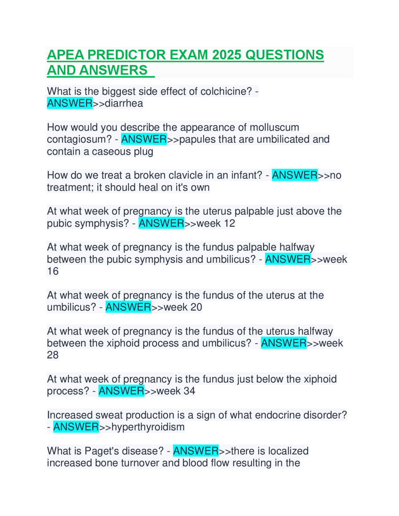 Medical Exam Q&A: A Comprehensive Review for Healthcare Professionals ...