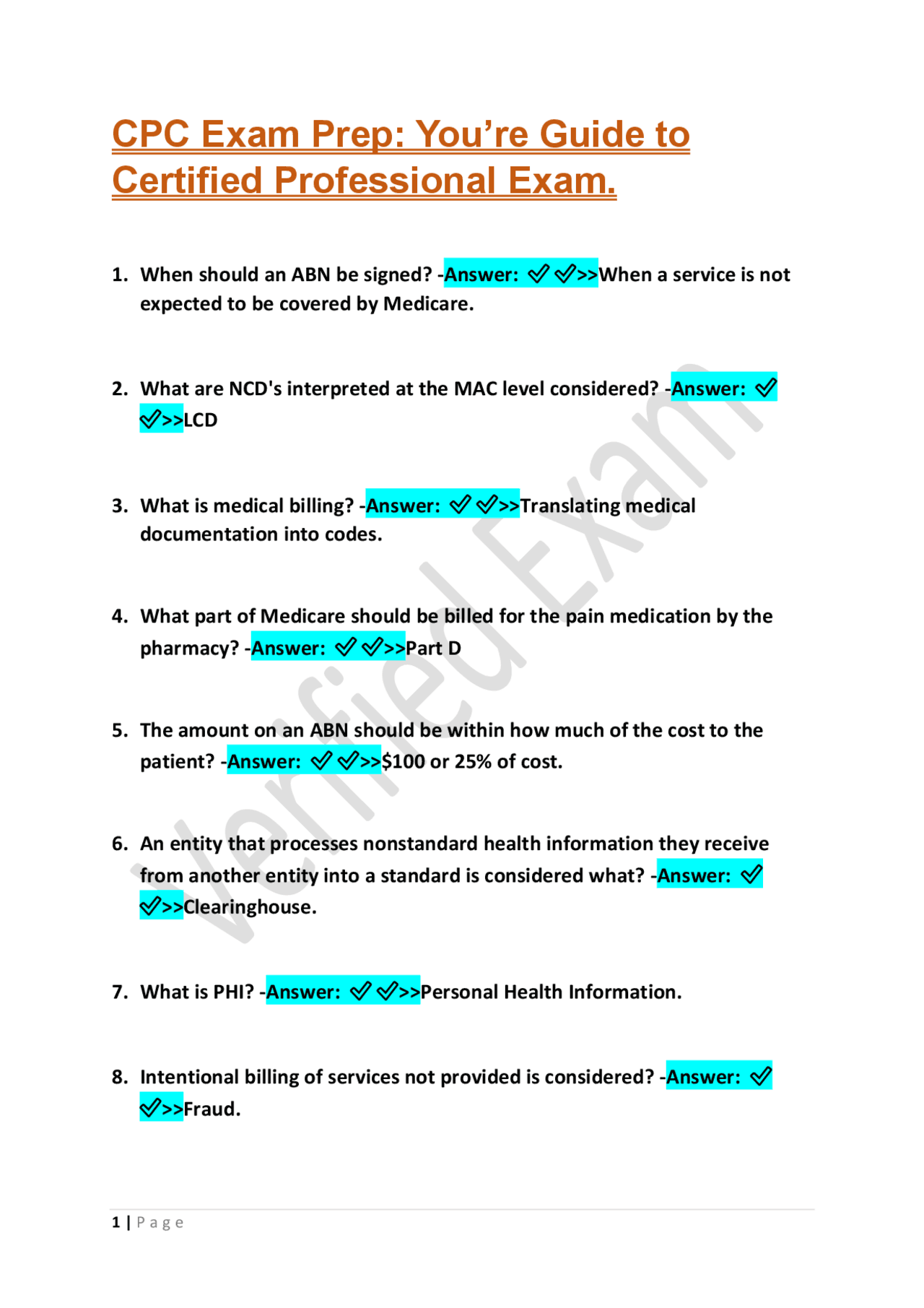 CPC Exam Prep: You’re Guide to Certified Professional Exam. | Exams ...