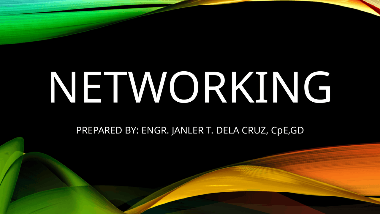 NETWORKING-Intro-to-Computing.pptx | Lecture notes Introduction to ...