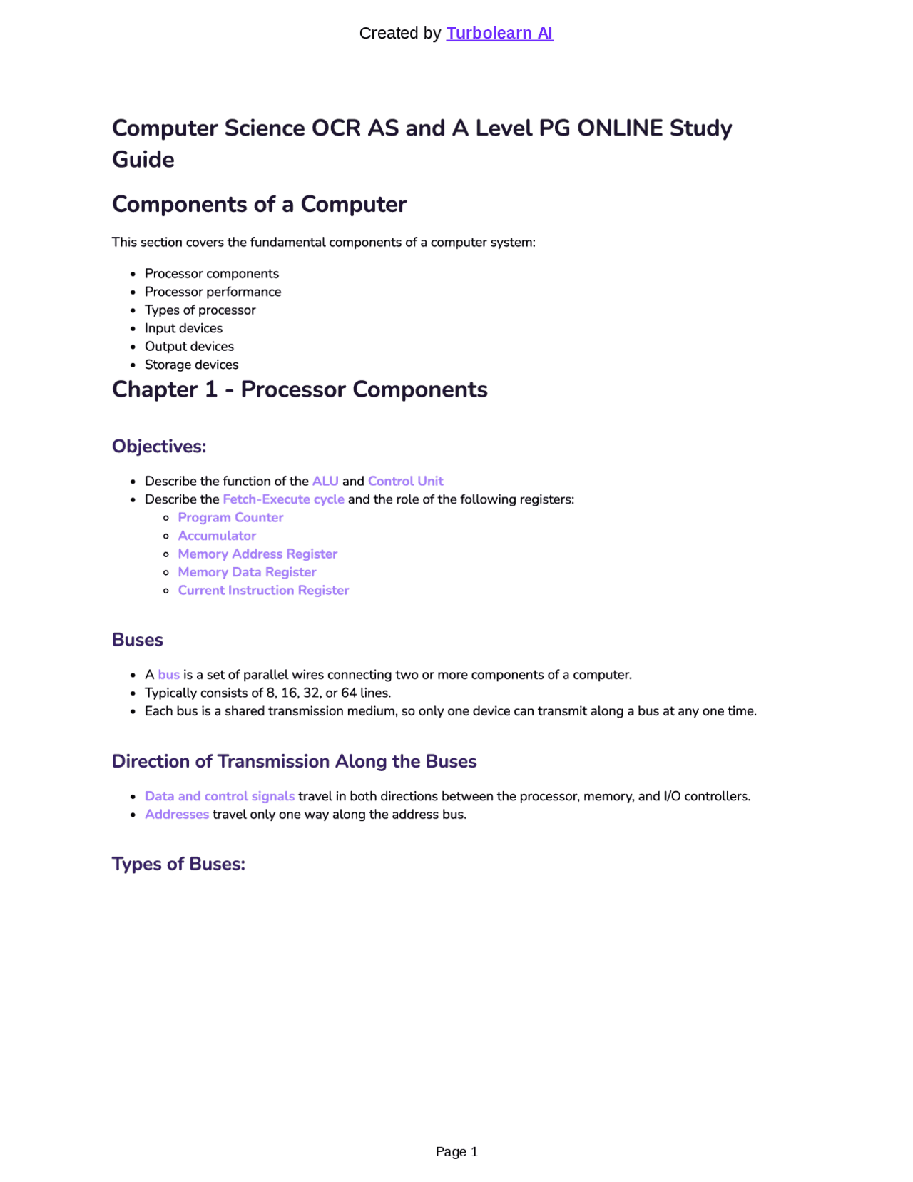 A-Level Computer Science Notes | Study Guides, Projects, Research ...