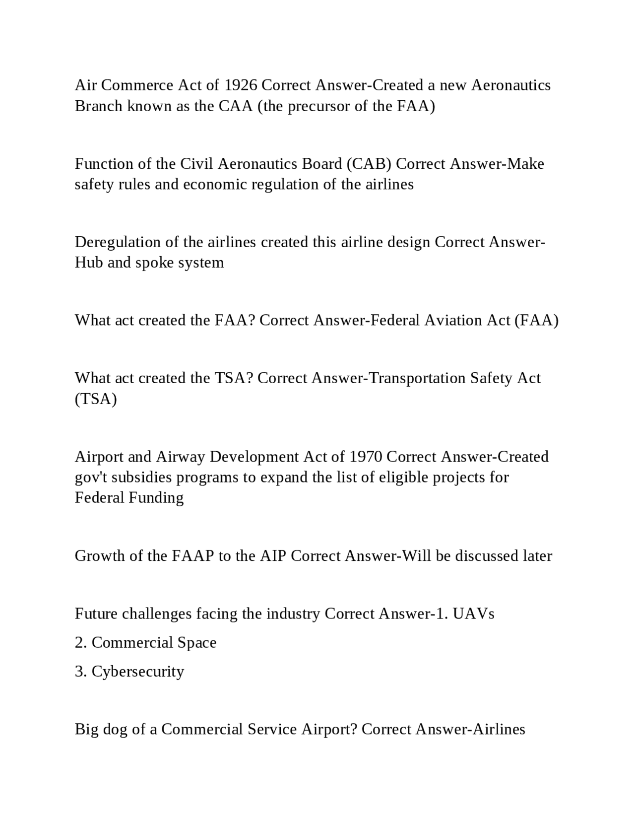 AAAE CM Module 2 Questions with correct answers | Exams Engineering ...