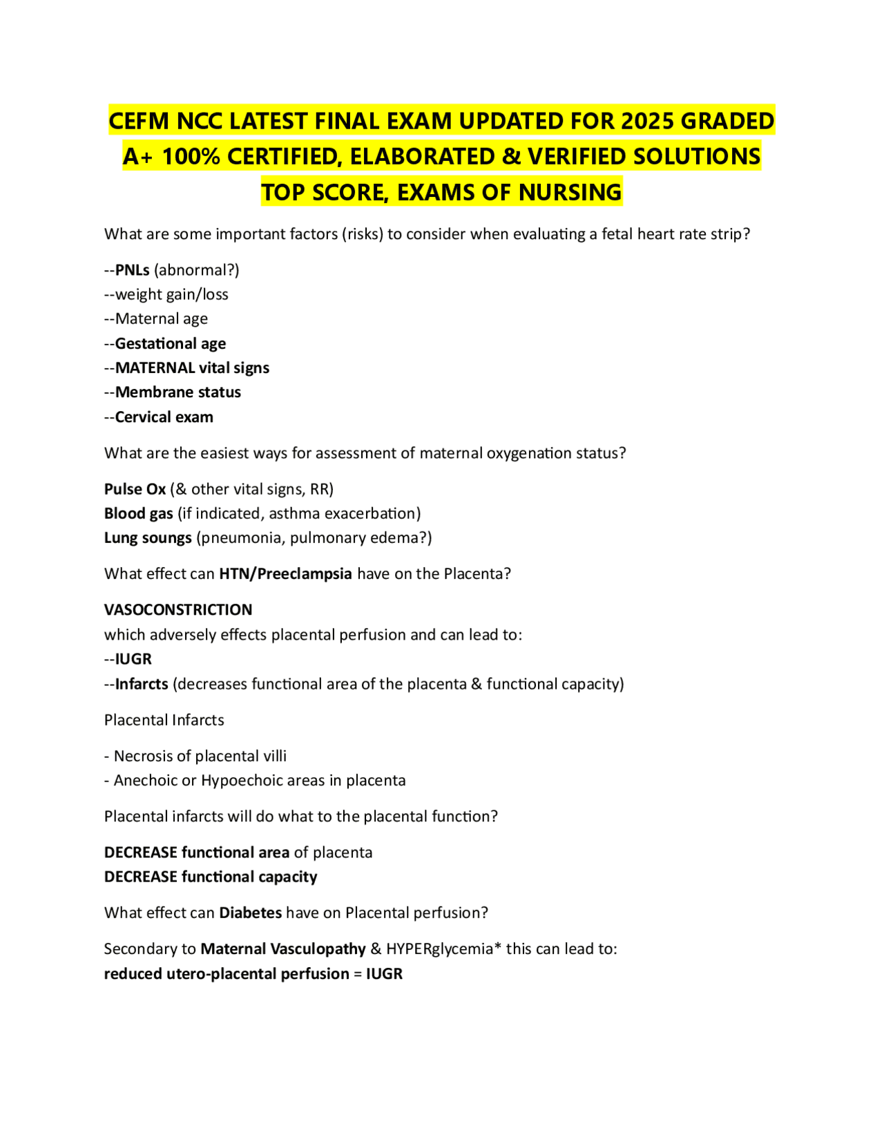 CEFM NCC LATEST FINAL EXAM UPDATED FOR 2025 GRADED A+ 100% CERTIFIED ...