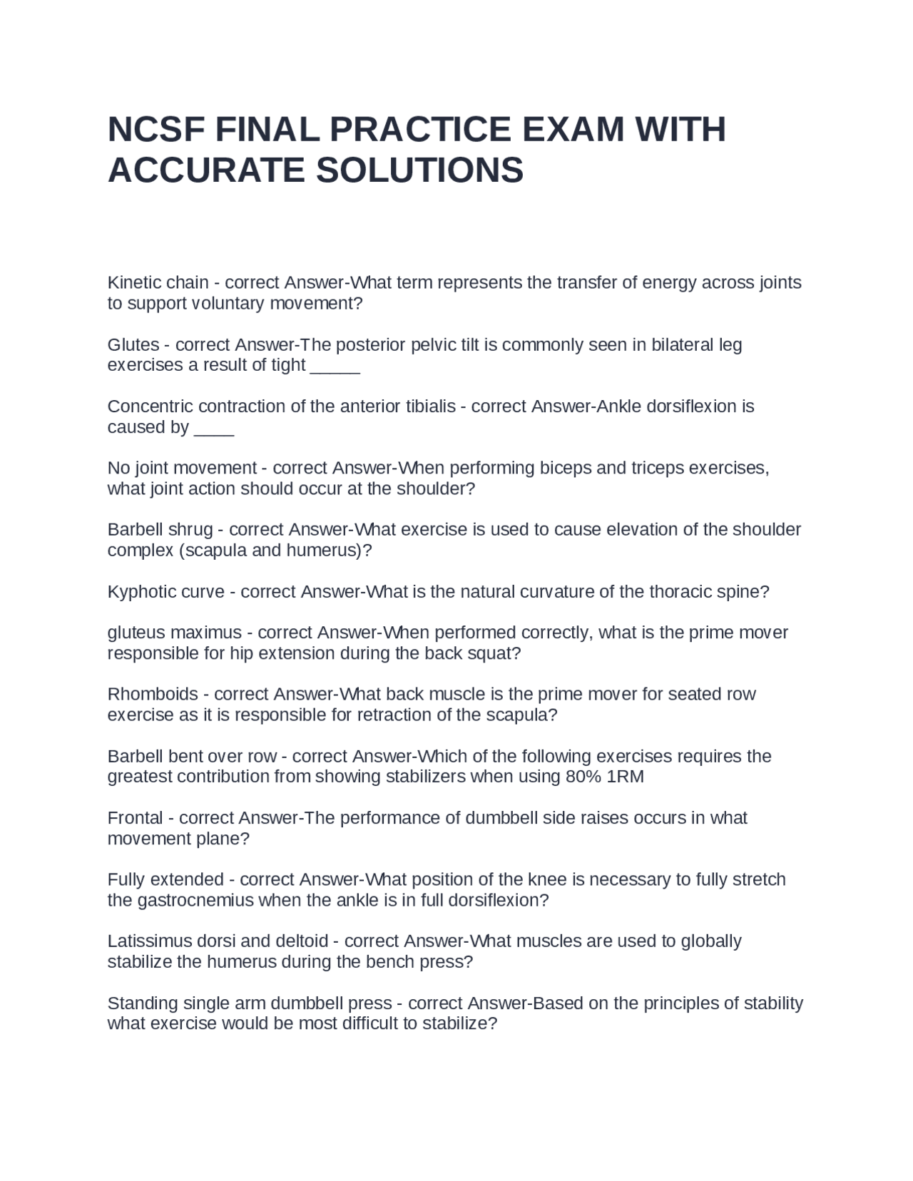 NCSF FINAL PRACTICE EXAM WITH ACCURATE SOLUTIONS | Exams Advanced ...