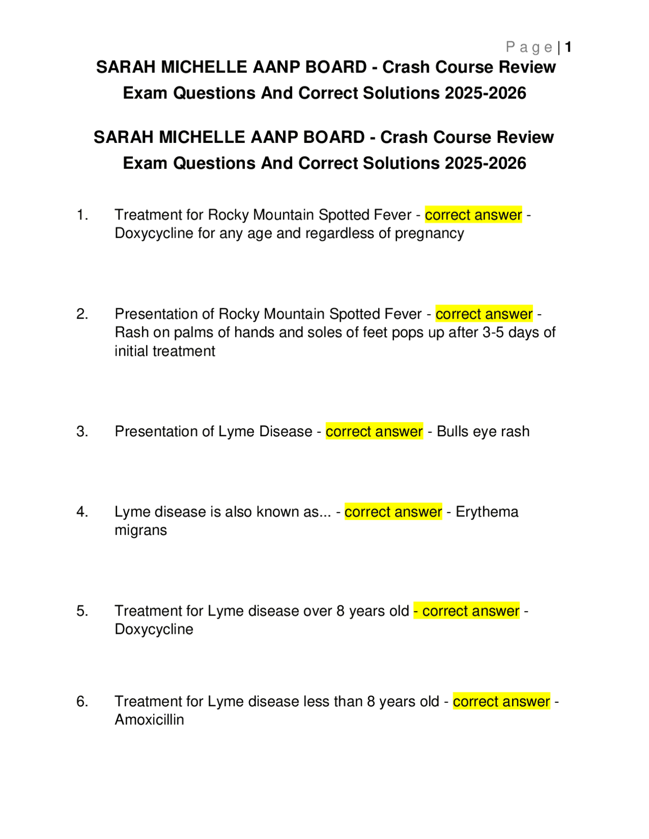 AANP Board Exam Review: Key Questions & Solutions 2025-2026 | Exams ...