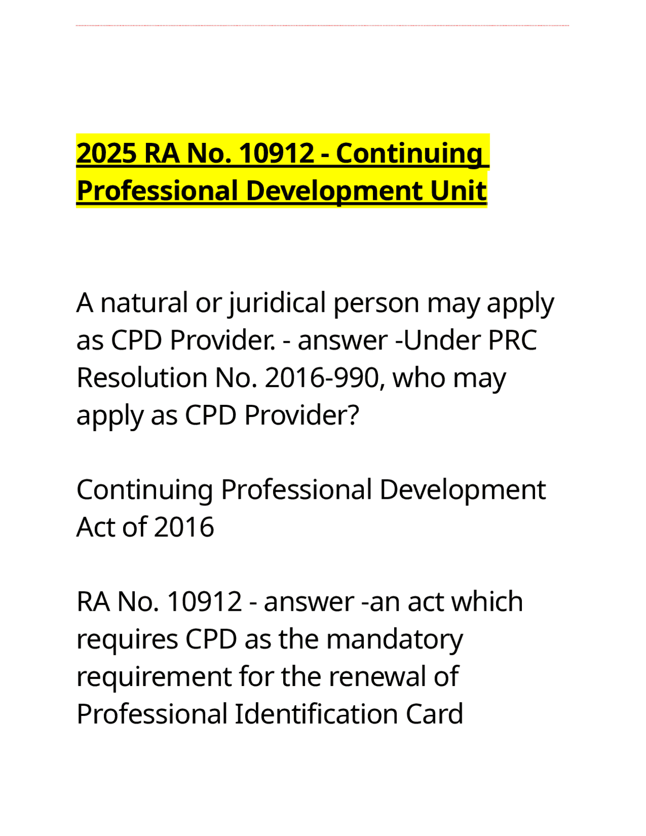 2025 RA No. 10912 - Continuing Professional Development Unit.docx ...