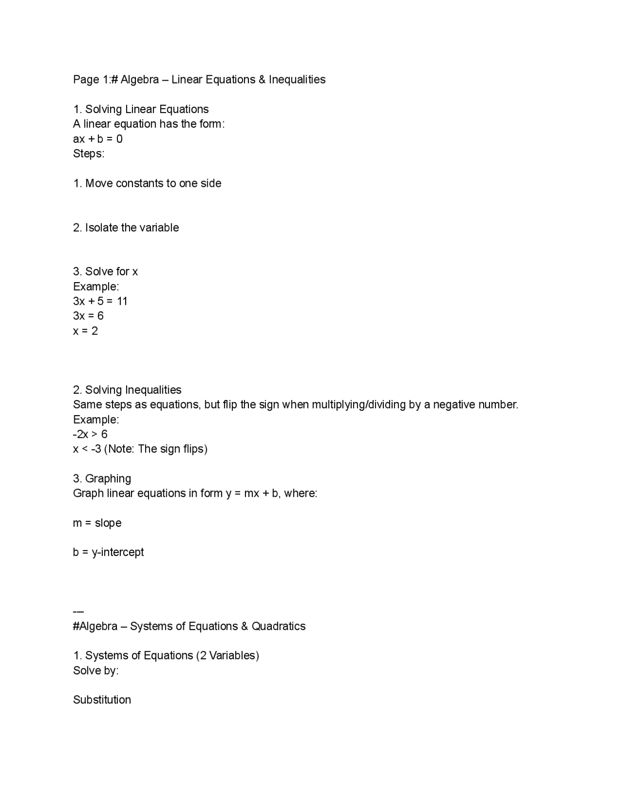Algebra & Beyond Essential Math Topics for U.S. Student | Schemes and ...