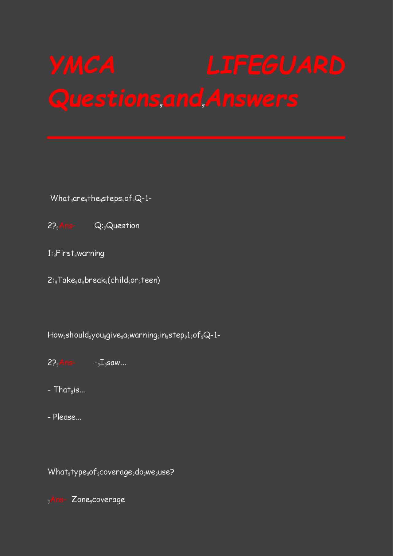 YMCA LIFEGUARD CERTIFICATION EXAM 2024 2025 WITH 200 ACTUAL EXAM ...