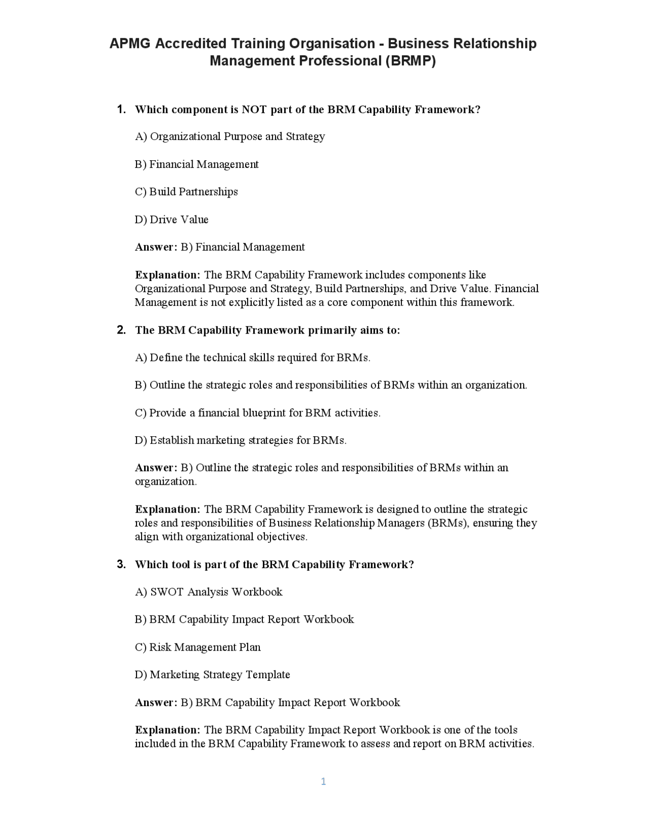 APMG Accredited Training Organisation - Business Relationship ...