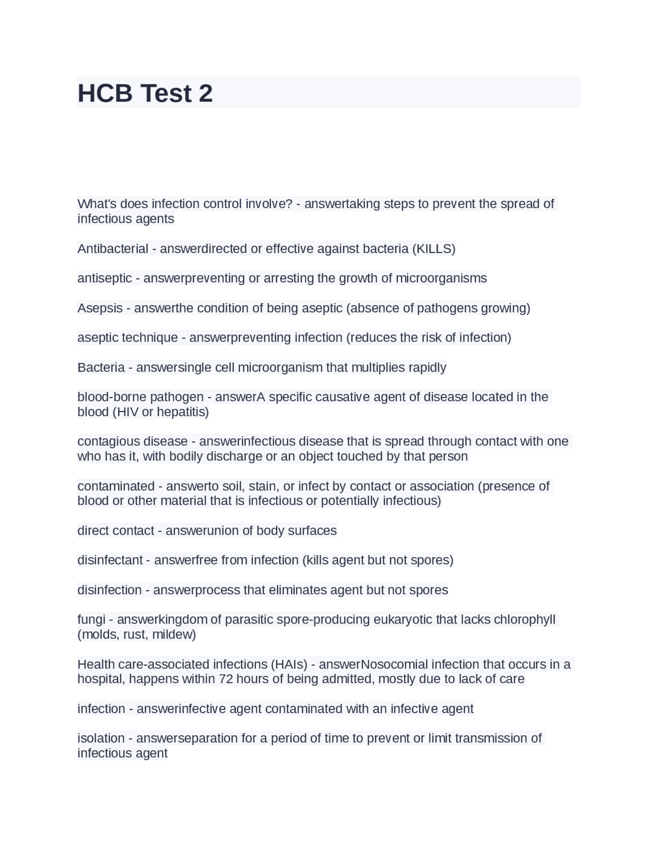 Infection Control: Principles, Prevention, and Vital Signs | Exams ...