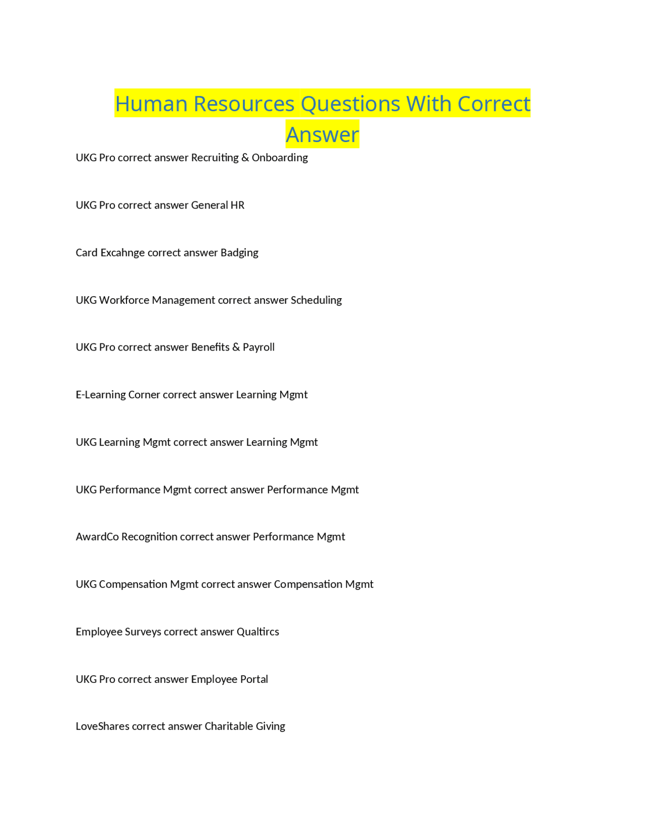 HR Software Solutions for Key HR Functions | Exams Human Resource ...