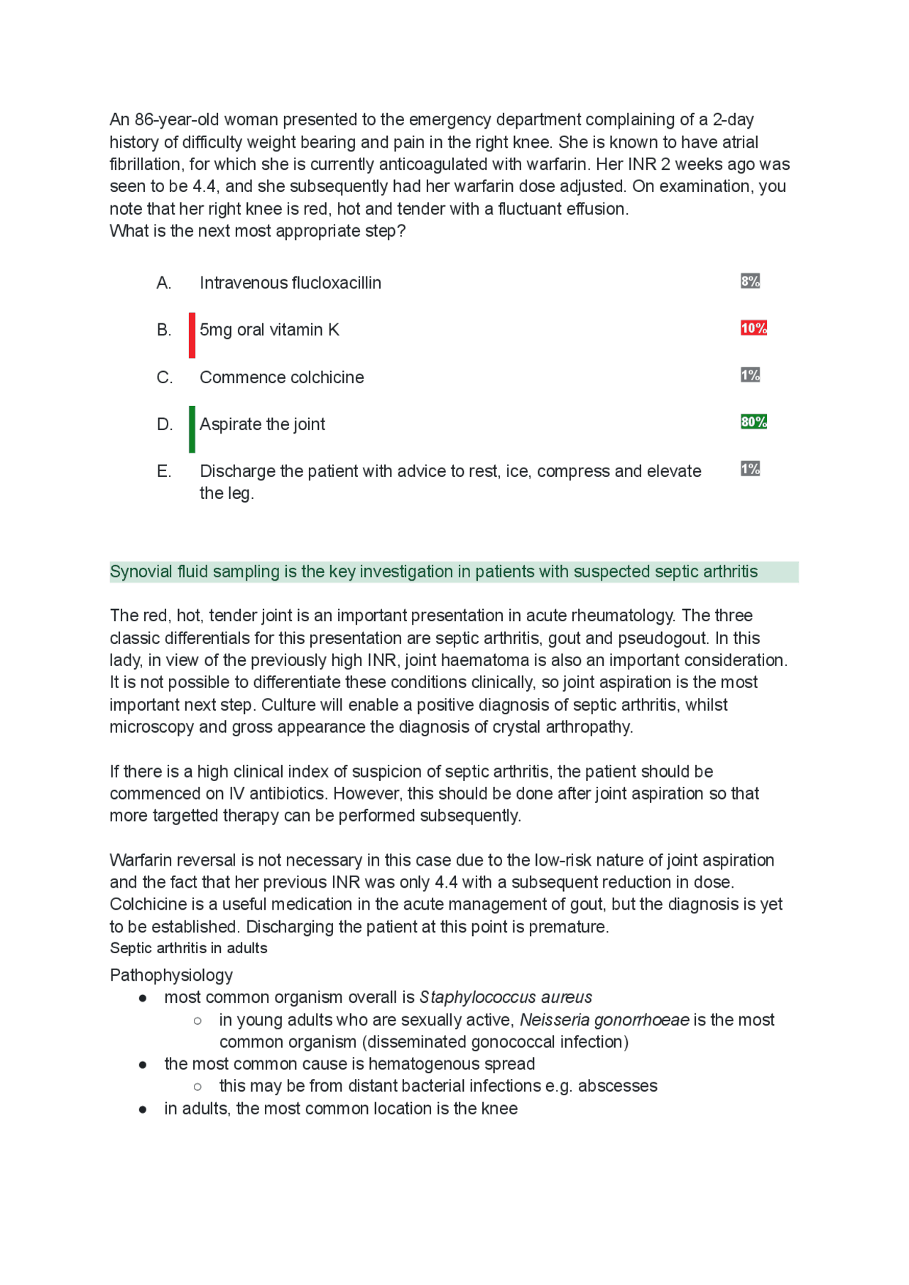 mock exam mrcp part 1 set c | Exams Medicine | Docsity