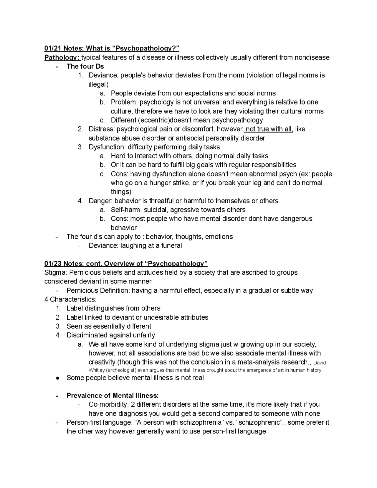 Models of Psychopathology An Overview of Abnormal Psychology | Exams ...