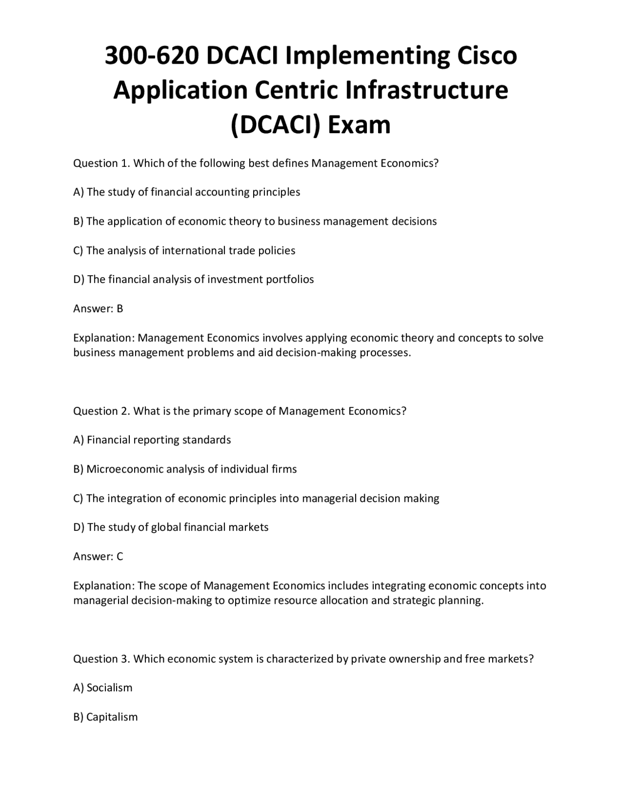 300-620 DCACI Implementing Cisco Application Centric Infrastructure ...