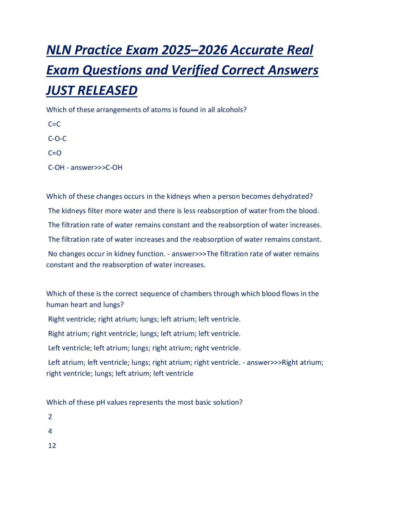 NLN Practice Exam 2025–2026 – Complete Entrance Exam Preparation Guide ...
