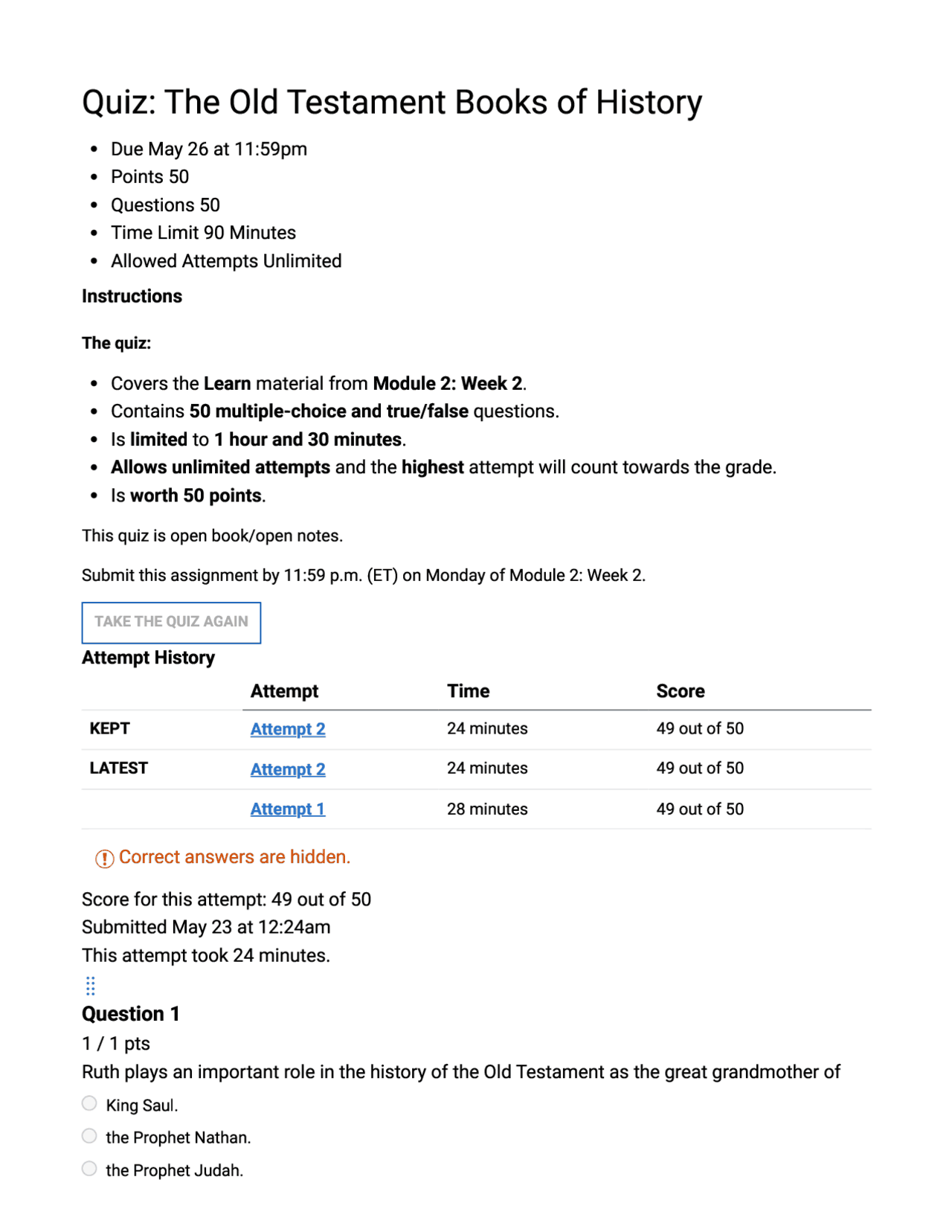 Old Testament History Quiz: Key Figures and Events | Quizzes Religion ...