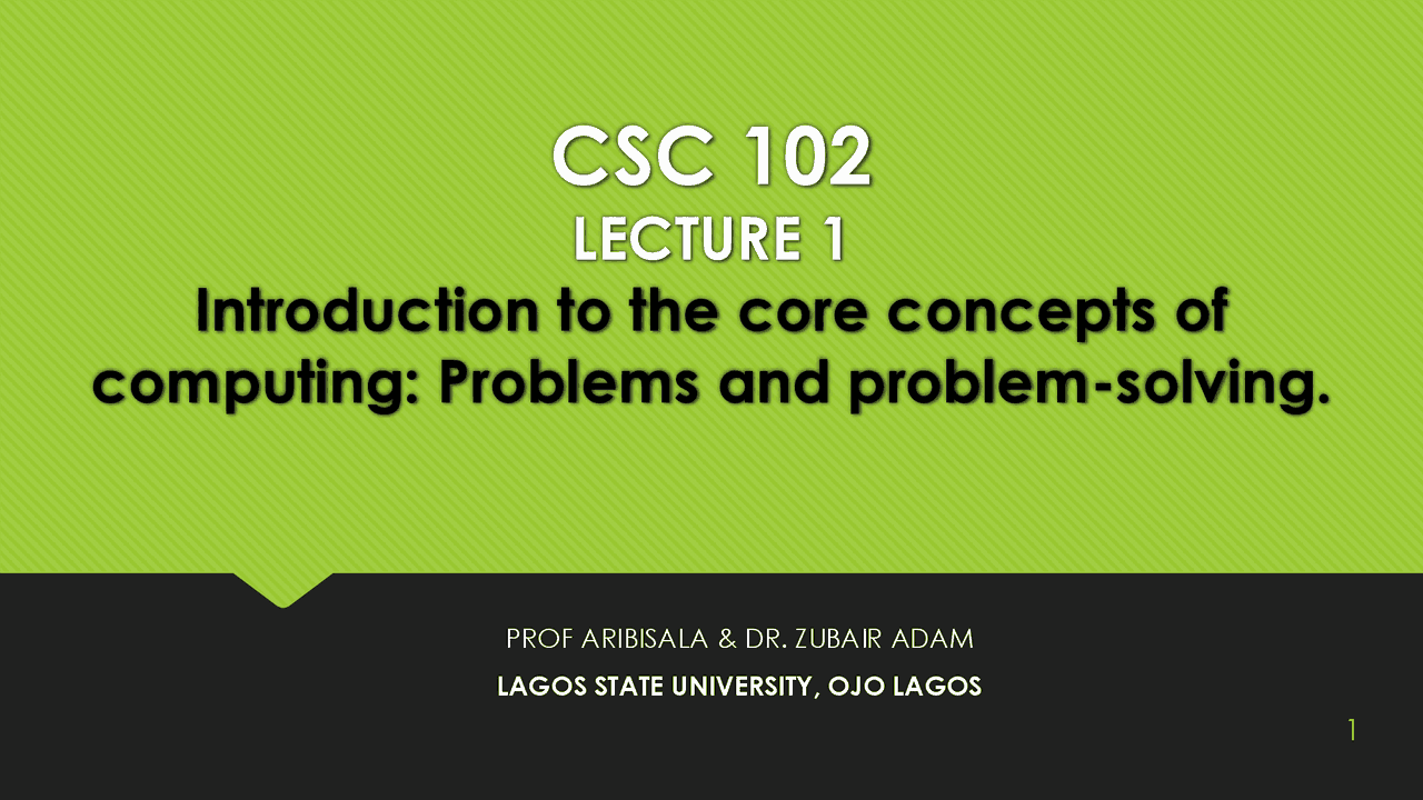 Computational methods of Problem solving | Study Guides, Projects, Research Computer Science ...